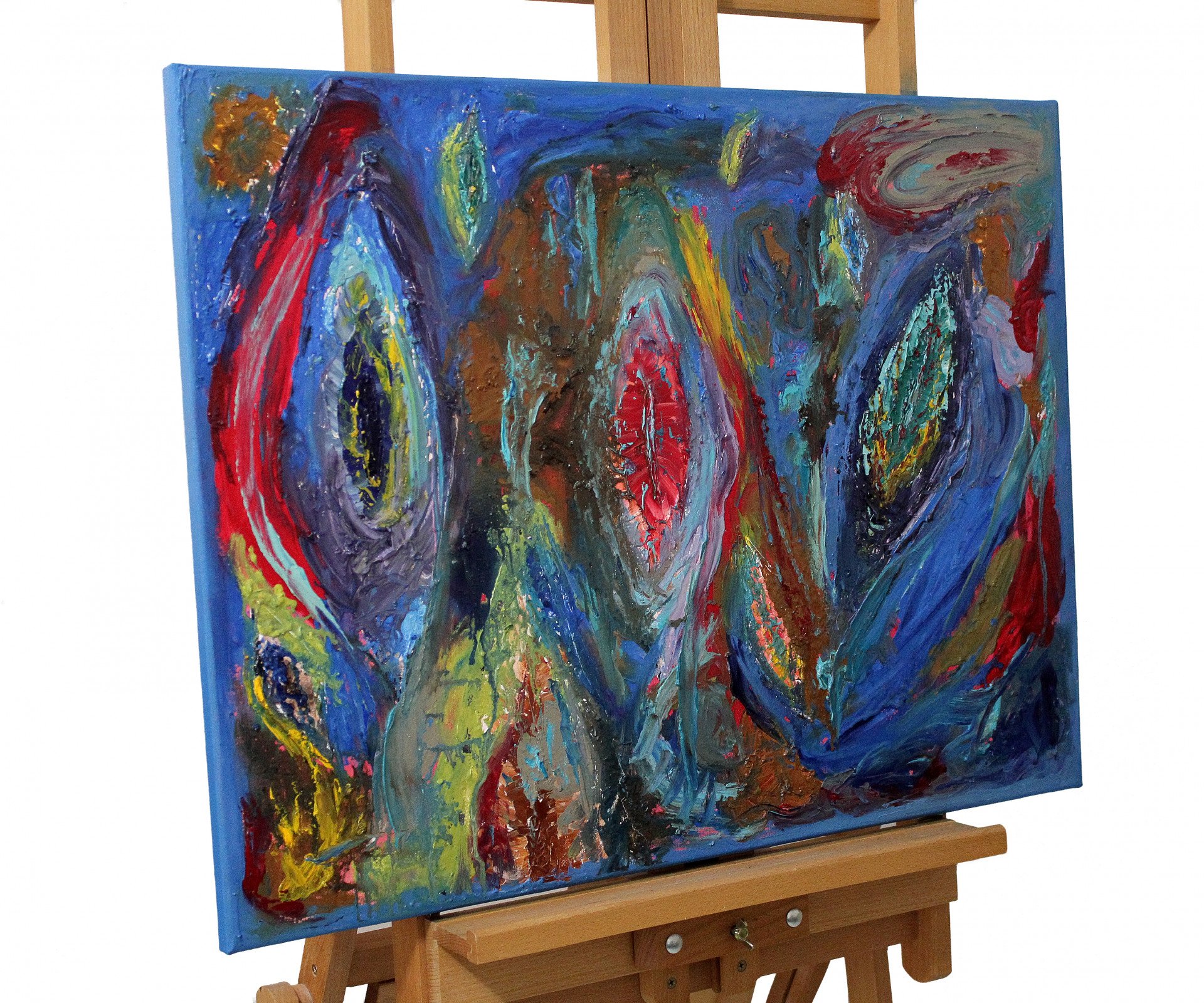 Tri Devushki Painting by Andriy Klishyn - Jose Art Gallery