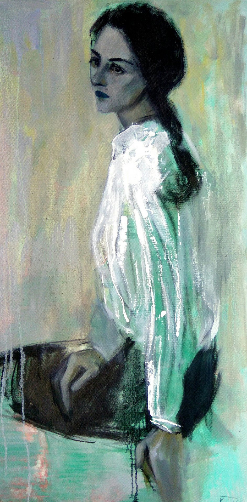 Waiting Painting by Ksenia Datsiuk - Jose Art Gallery