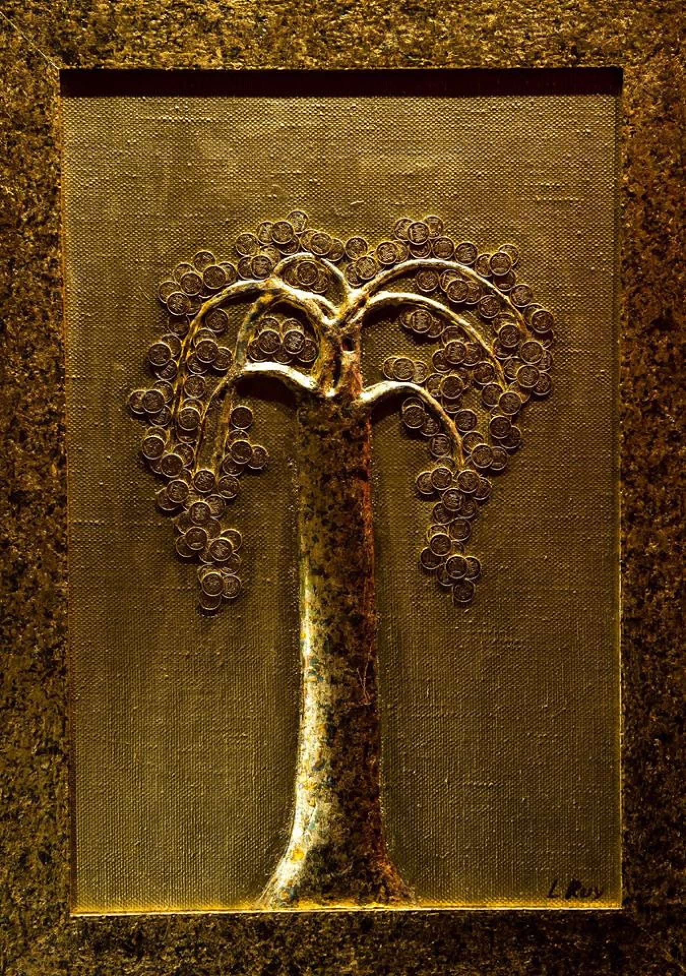 Money Tree Painting by Larisa Ruy - Jose Art Gallery