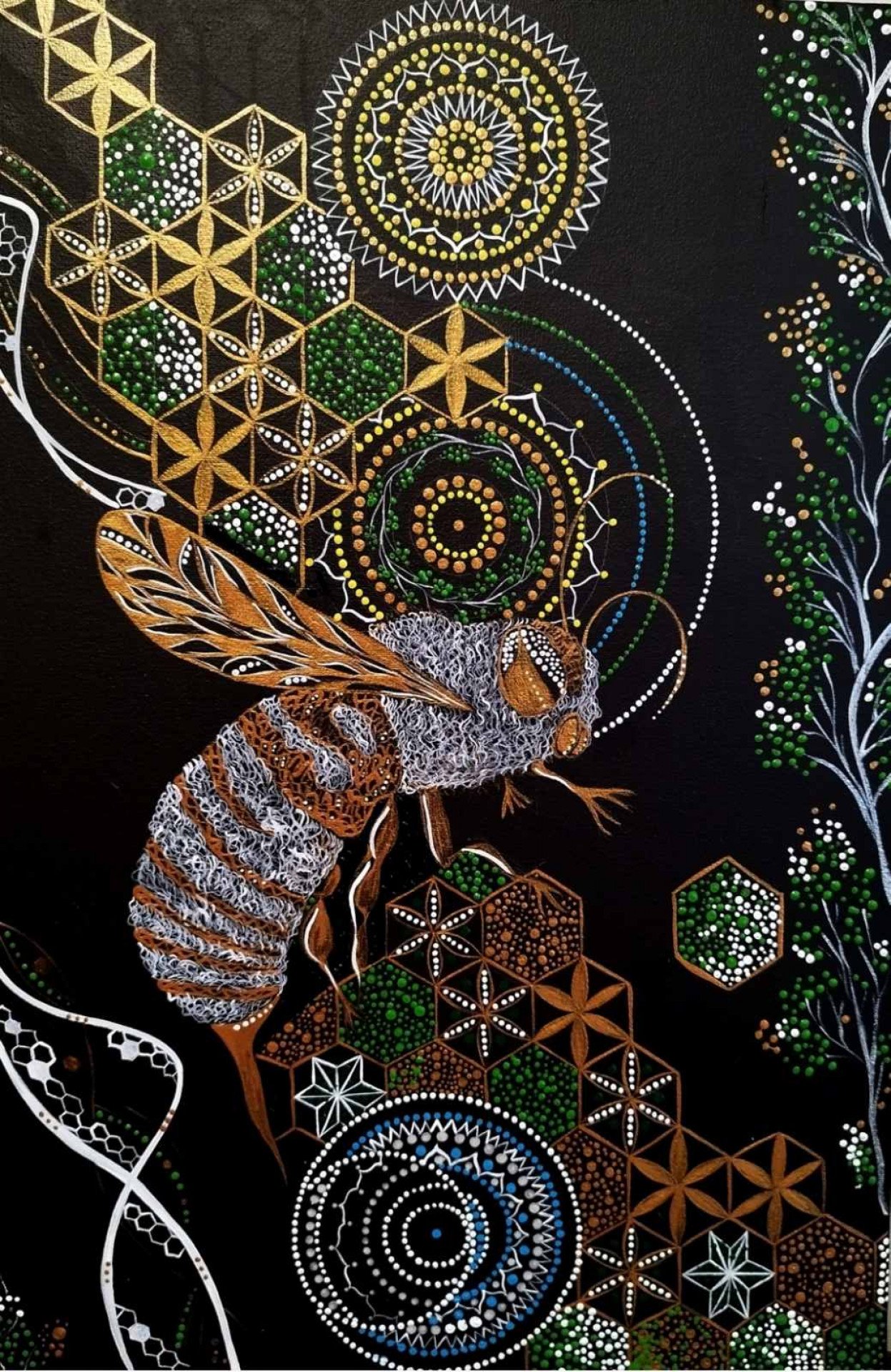 Bee Painting by Svitlana Smolich - Jose Art Gallery