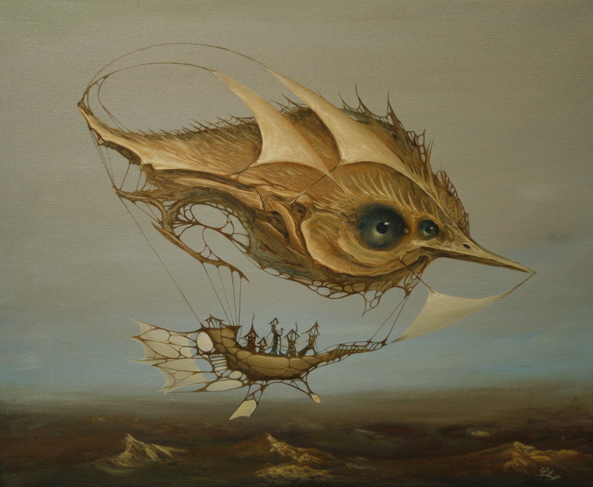 SkySurfers Painting by Ed Schaap - Jose Art Gallery