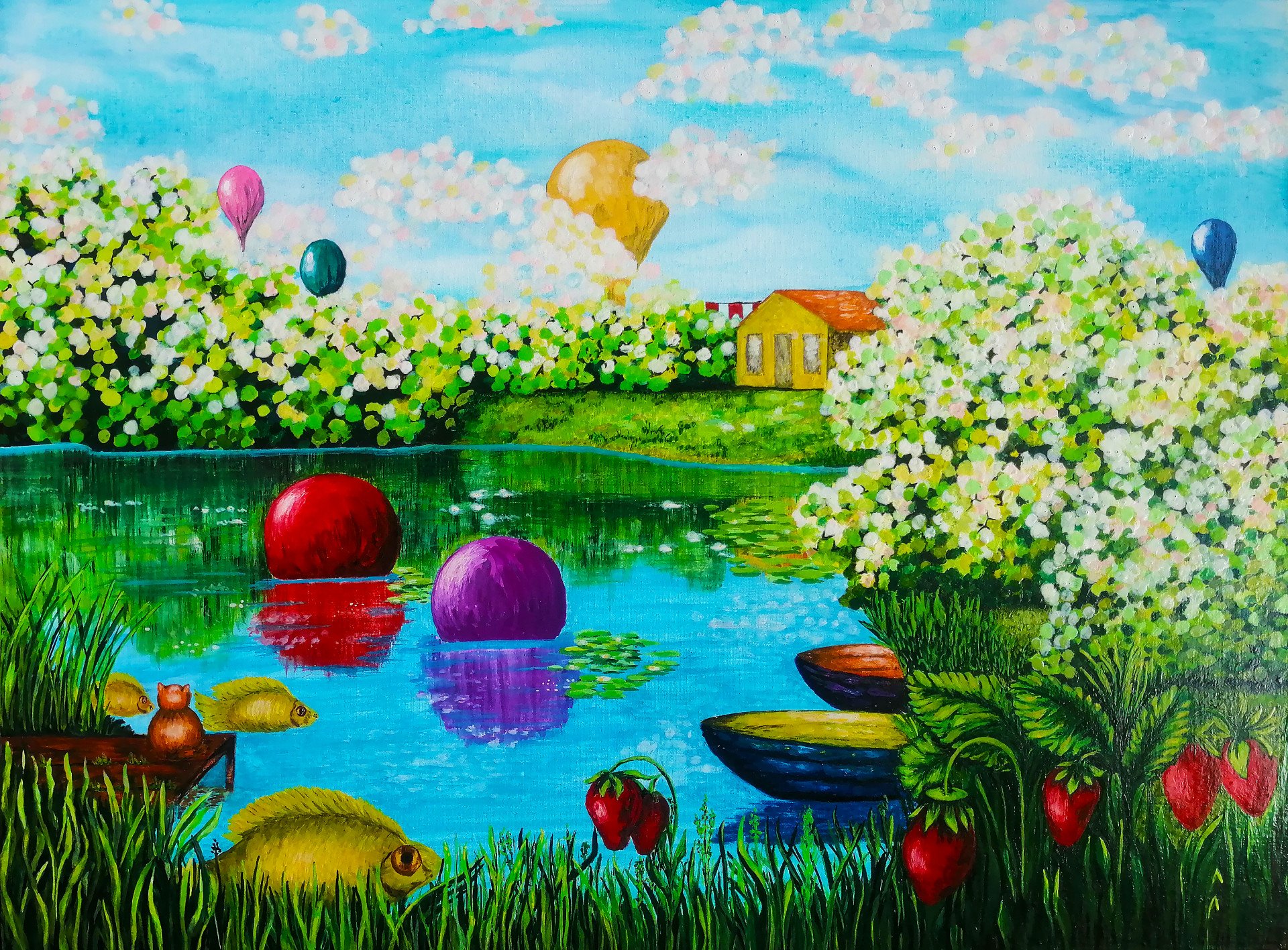 June mood Painting by Olga Dokuchaeva - Jose Art Gallery
