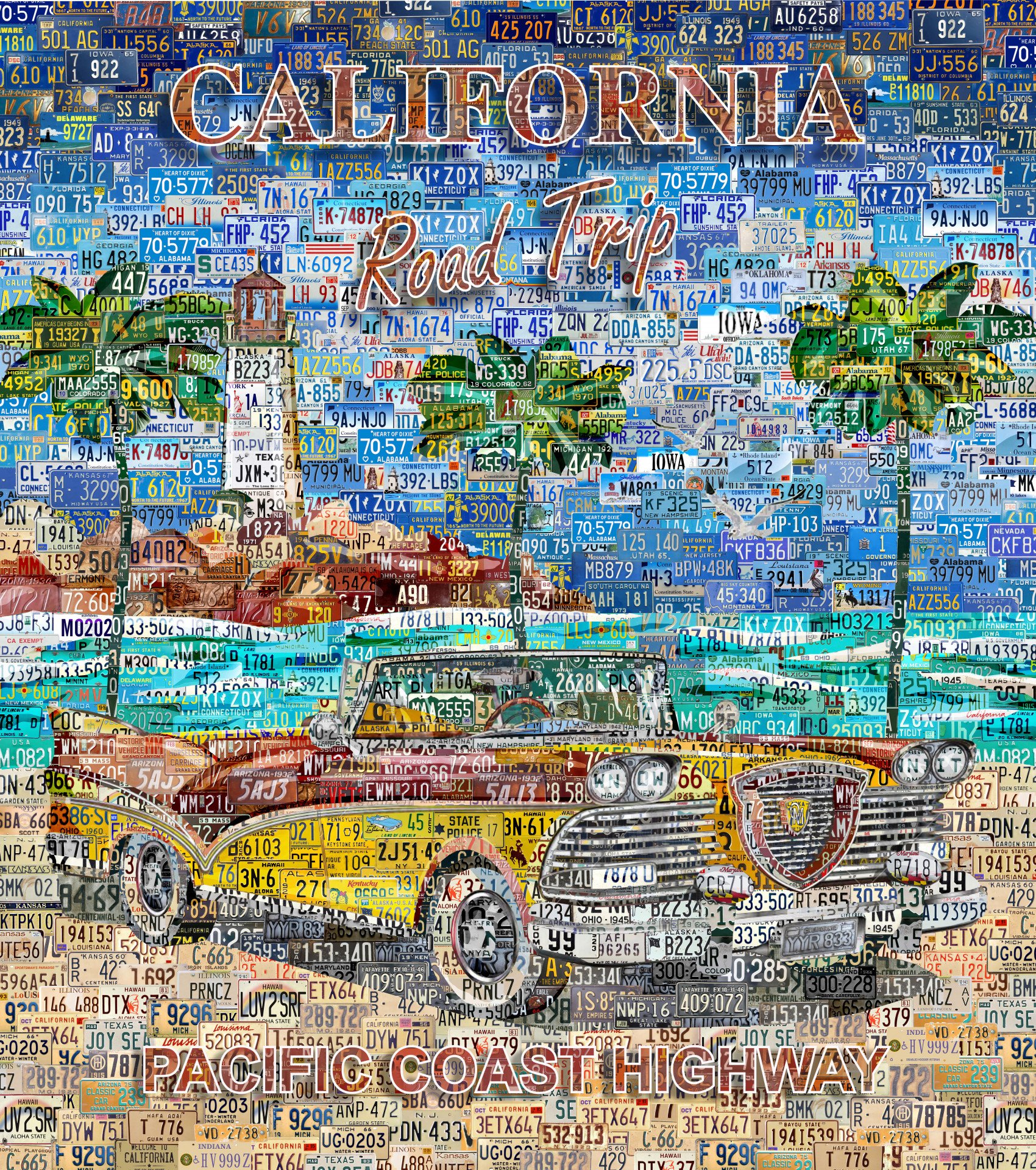 California Road Trip Digital Art - Alex Loskutov