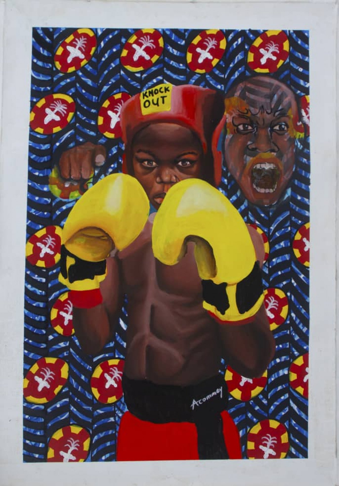 Knock Out Painting by Robert Commey - Jose Art Gallery