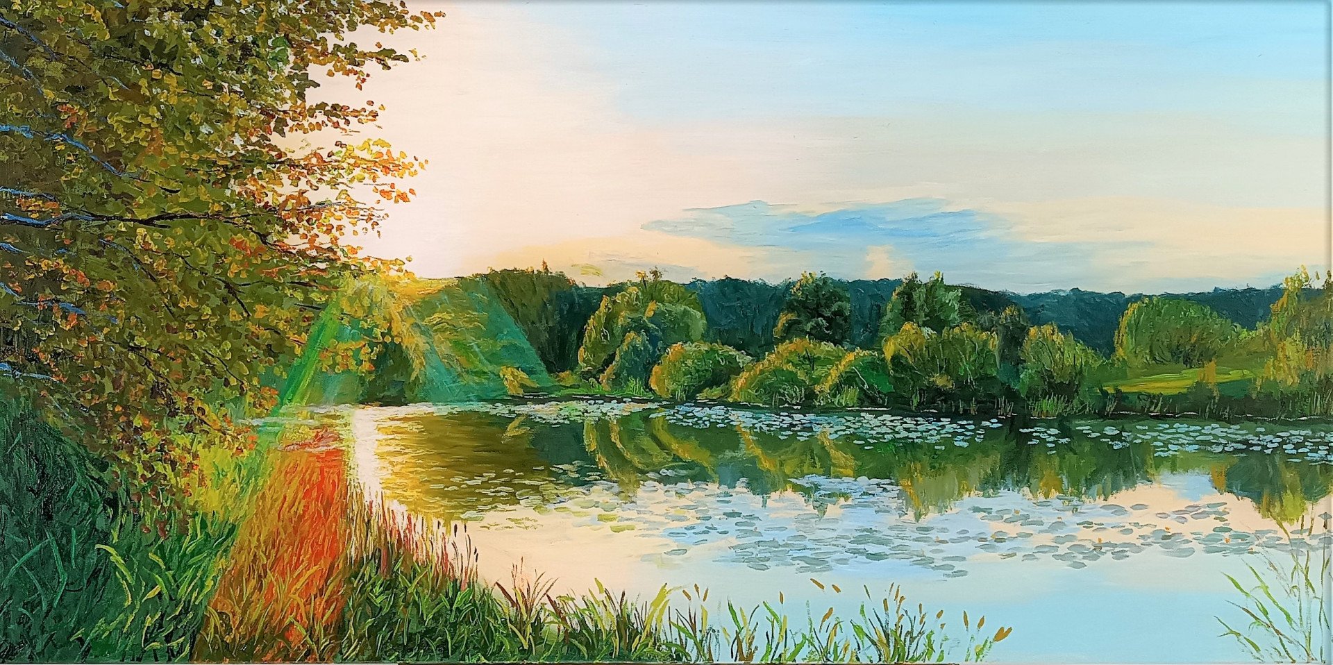 The last ray of the sun Painting by Mantas Naulickas