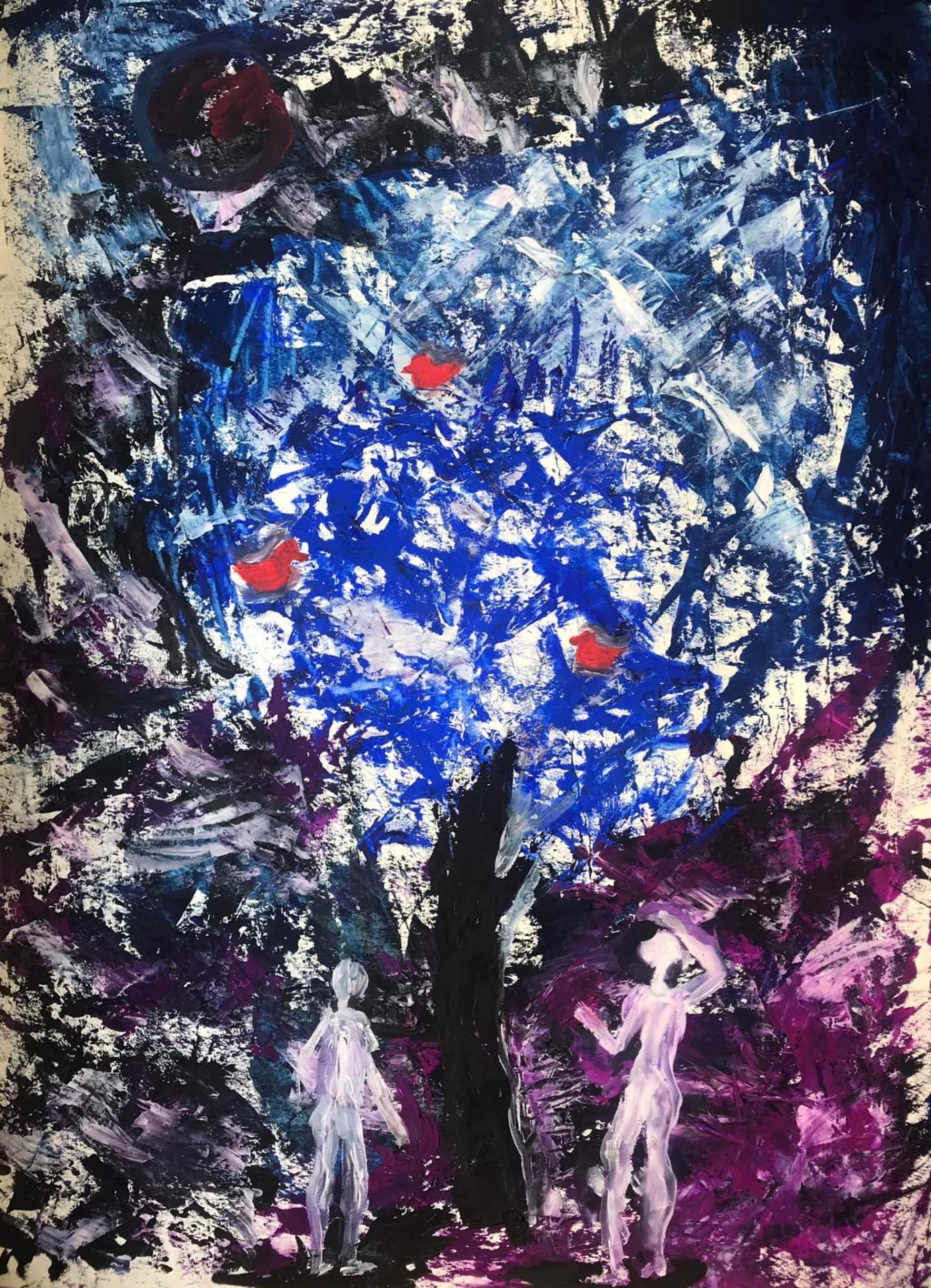Adam and Eve Painting by Salome Chkheidze - Jose Art Gallery