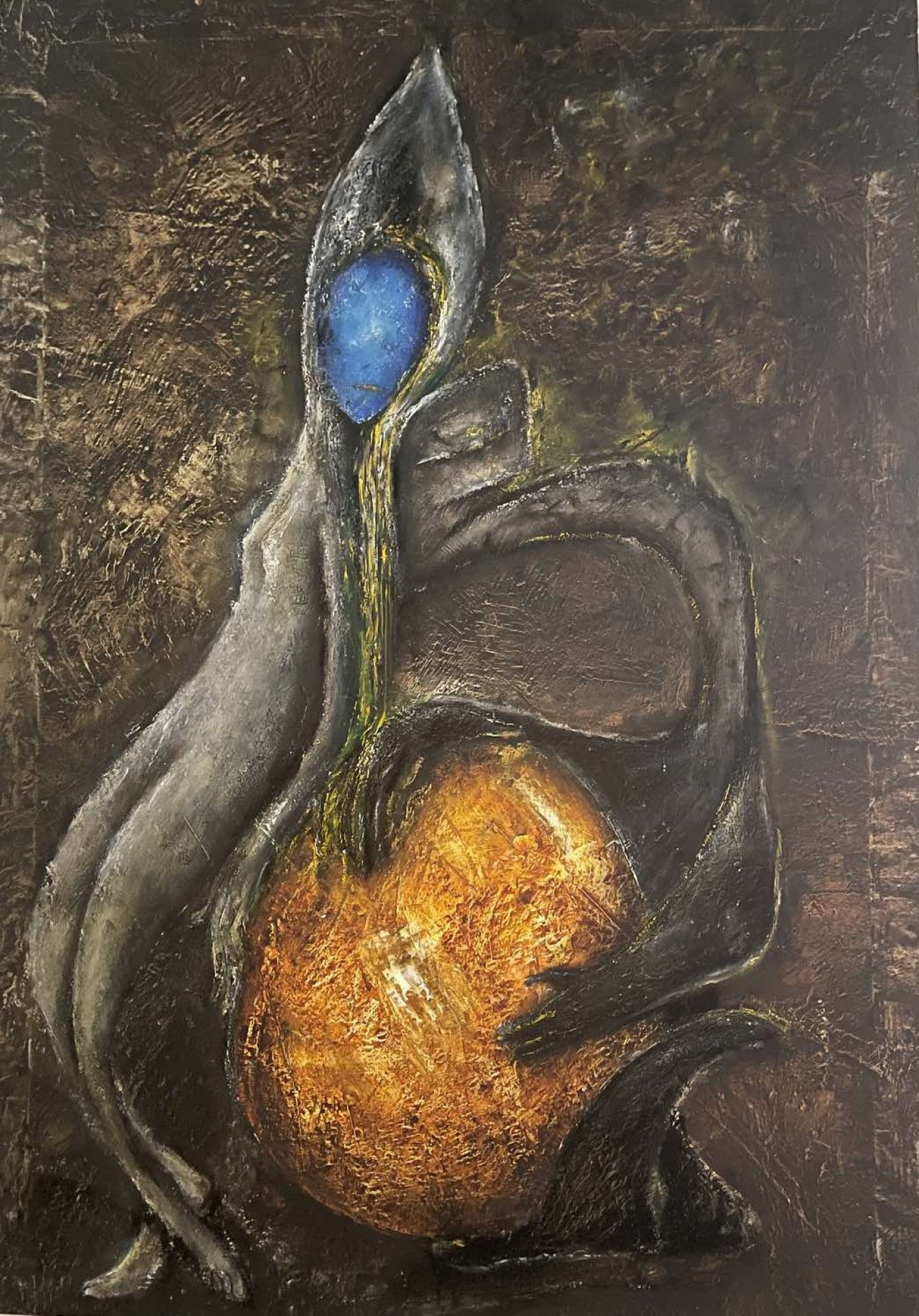 Encroachment on the truth Painting by Oleksiy Nechiporenko