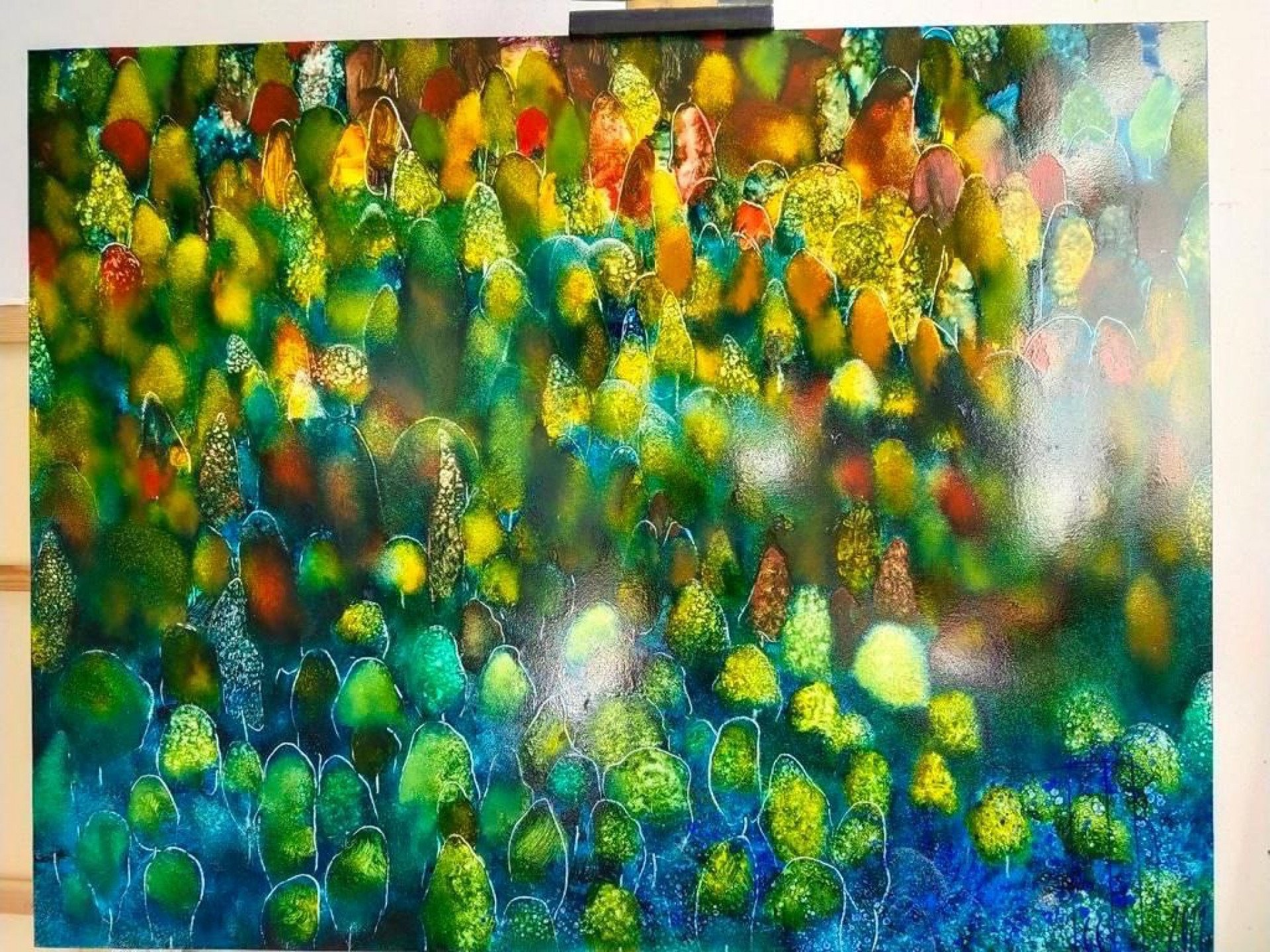 Over the taiga Painting by Ttv - Jose Art Gallery