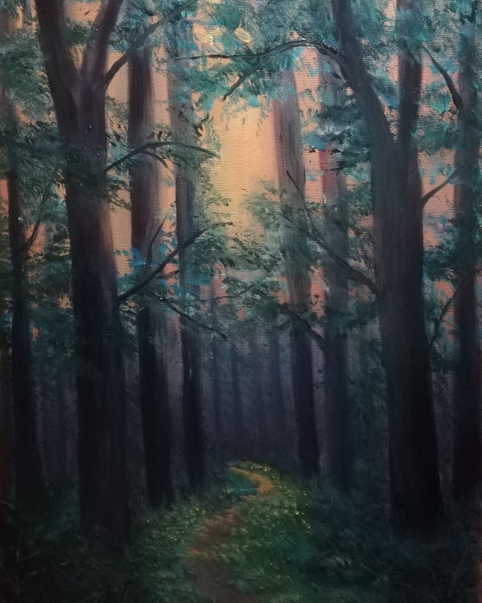 Forest Painting by Anastasia Godubjak - Jose Art Gallery
