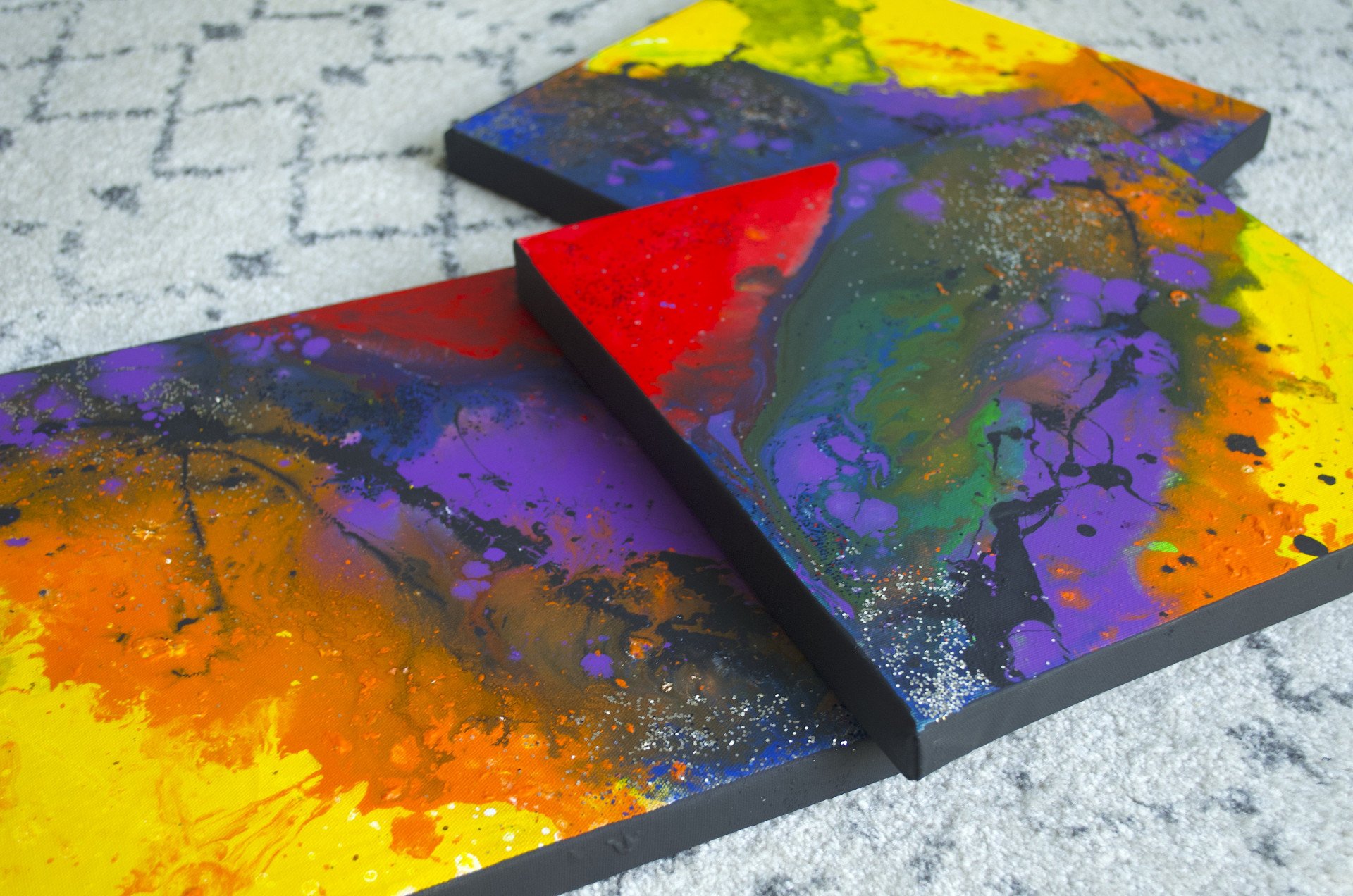 Triptych Painting by Poonam Choudhary - Jose Art Gallery