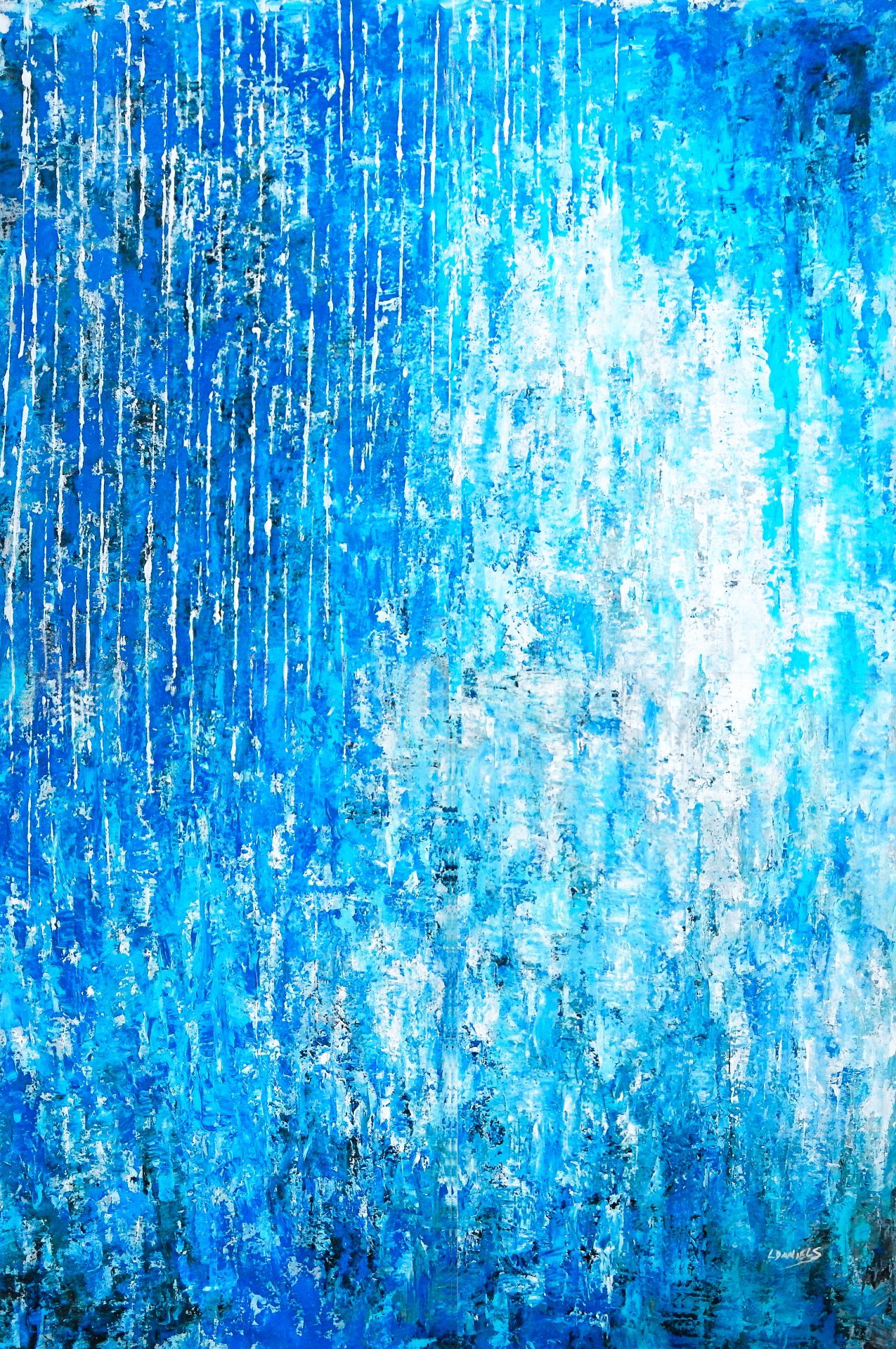 It's Raining Diamonds Drawing - Lisa Daniels