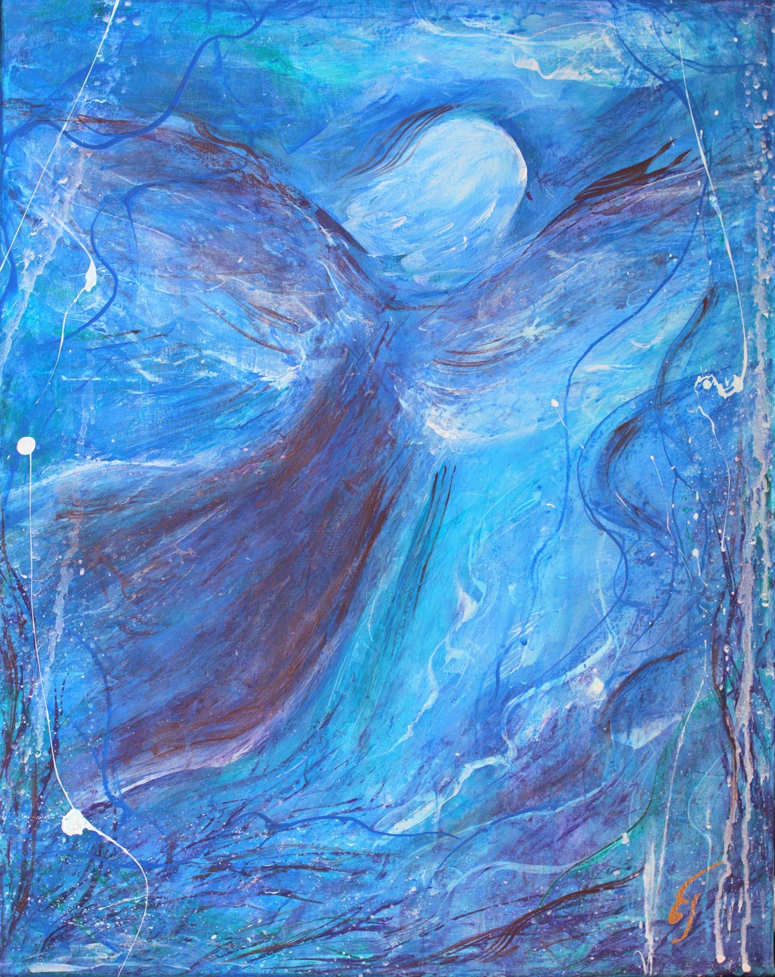 Soul Wings Painting by Elena Gerasimova - Jose Art Gallery