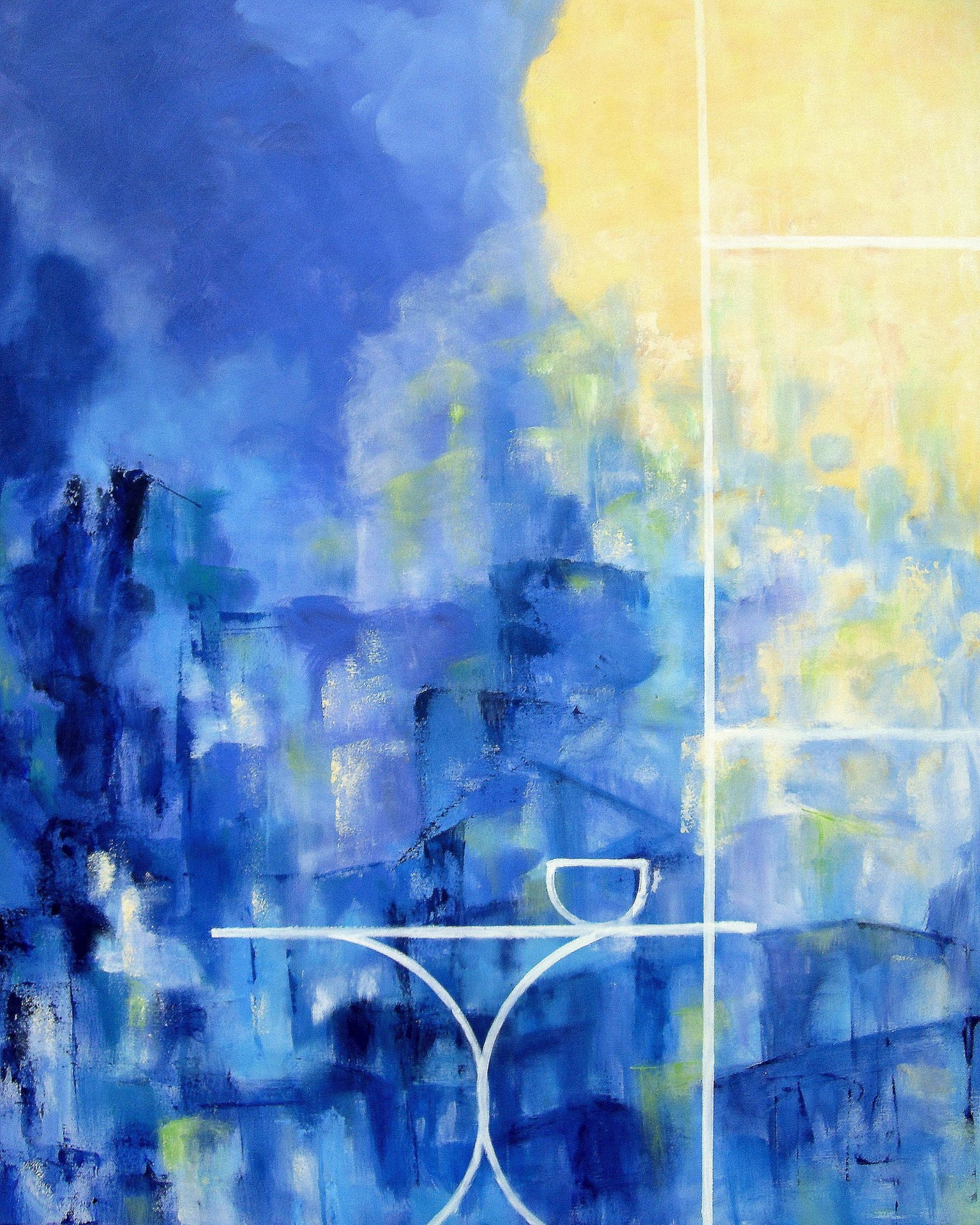 'The blue Hour' Painting by Aase Lind - Jose Art Gallery