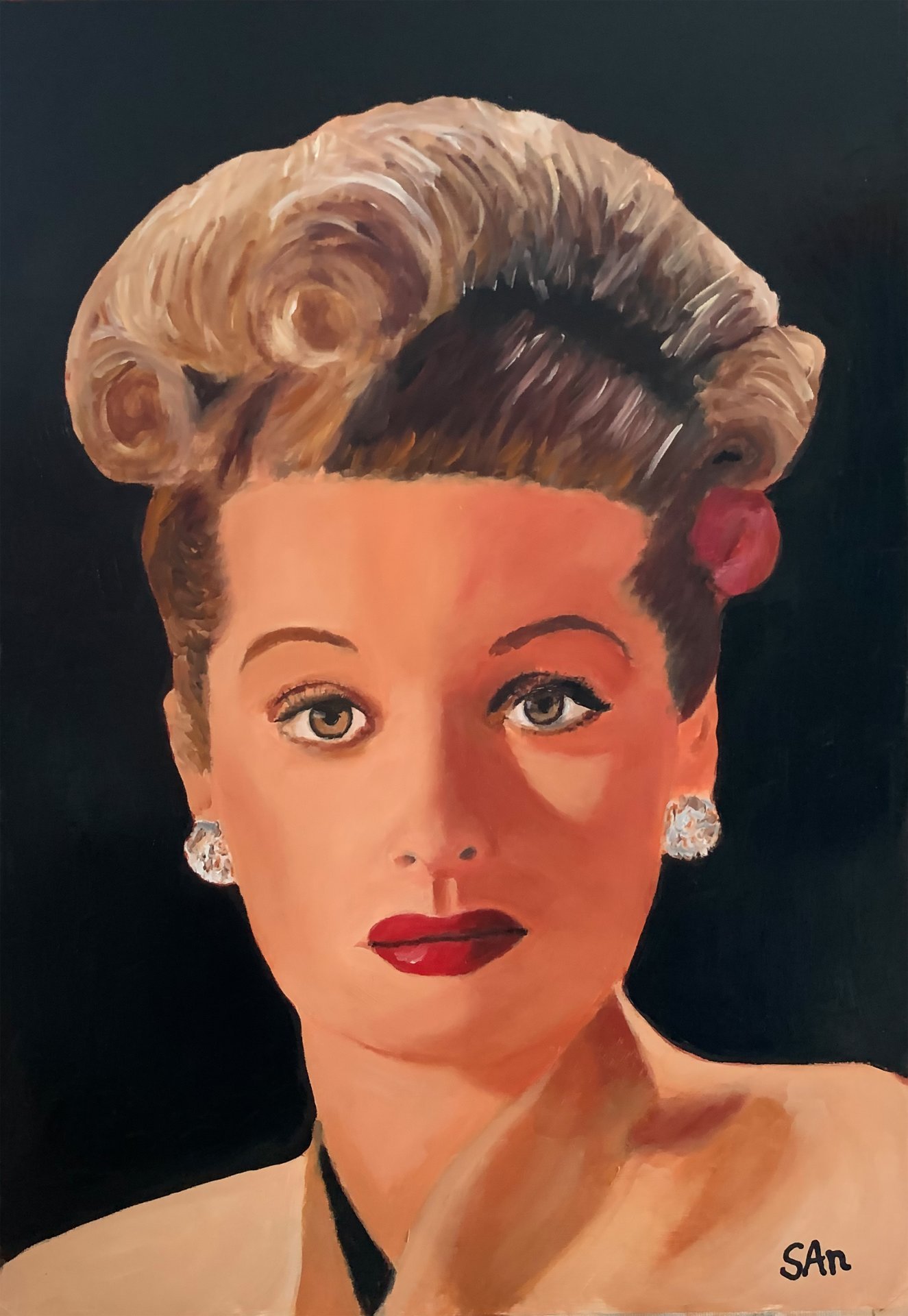 Lucille Ball Painting by Sonny Andersson - Jose Art Gallery