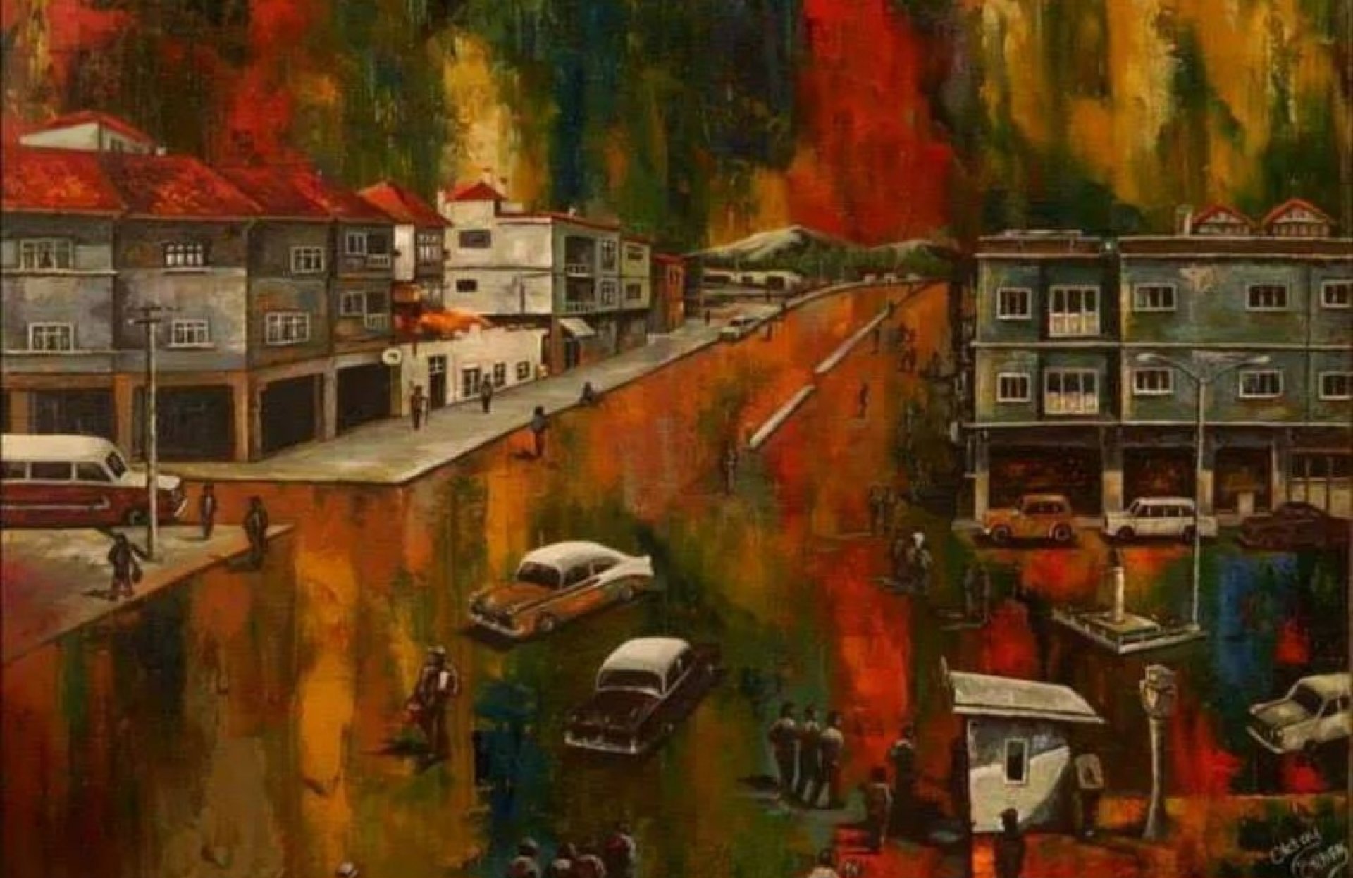 Nostalgia Painting by Oktay ÖRNEK - Jose Art Gallery