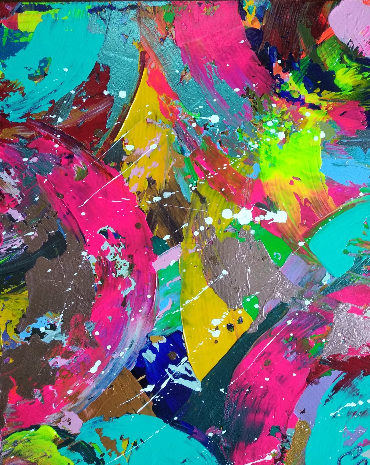 Abstract interior 5 Painting by Helena Gerasimenko - Jose Art Gallery