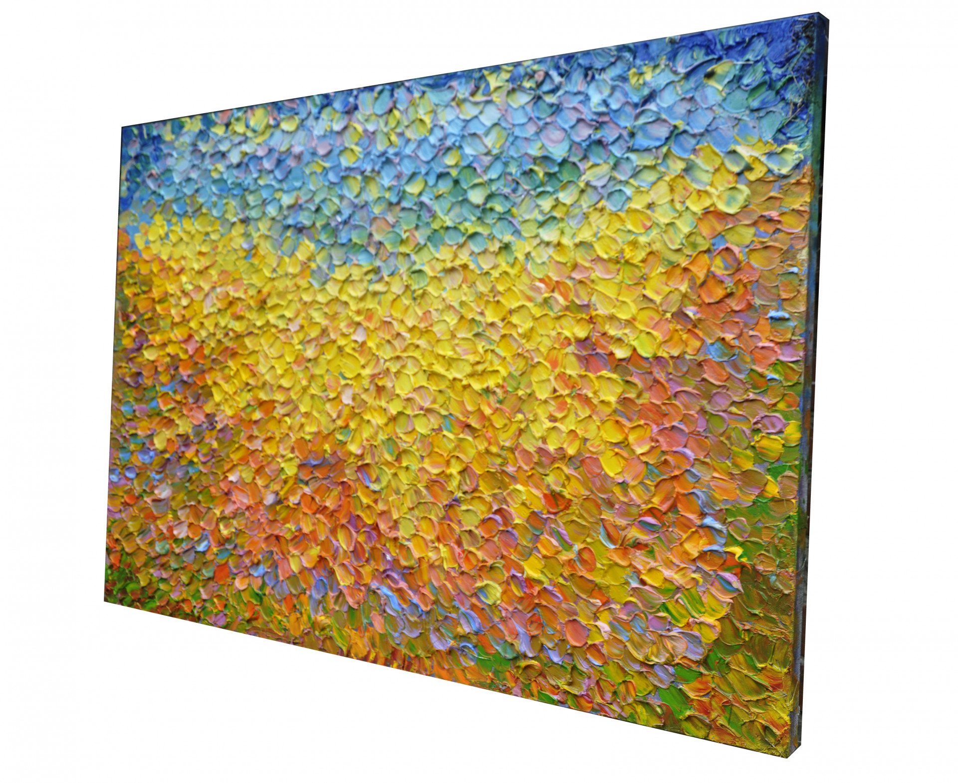 Structure of the yellow field Painting by Olga Bejina