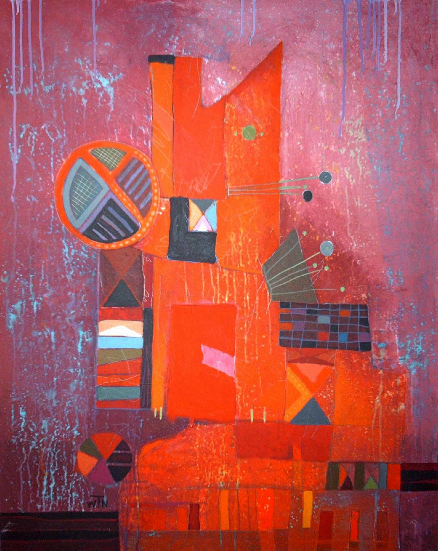 Red Cat Painting by Vasily Tryndyk - Jose Art Gallery