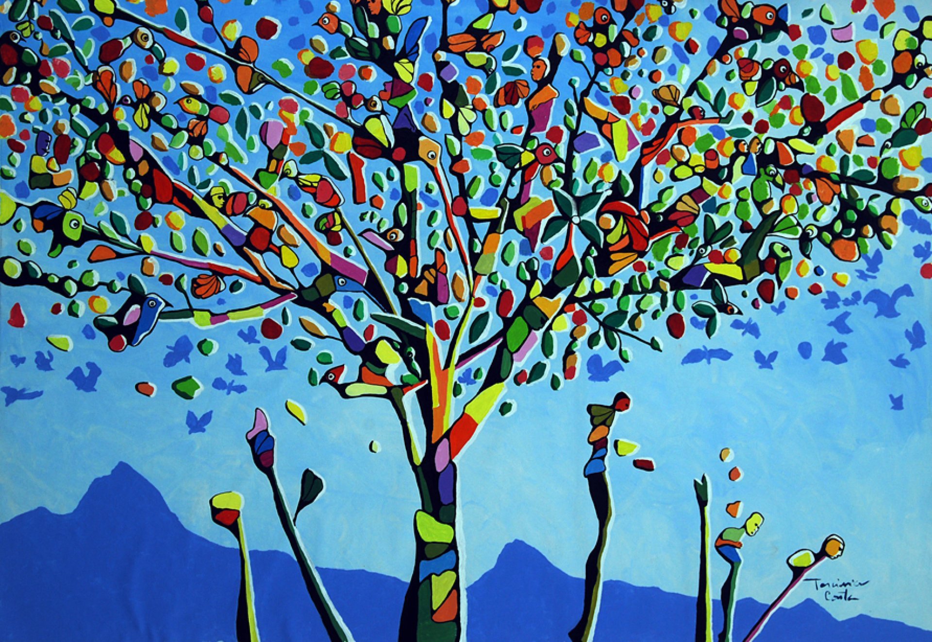 Tree No. 049 Painting by TARCISIO Costa - Jose Art Gallery