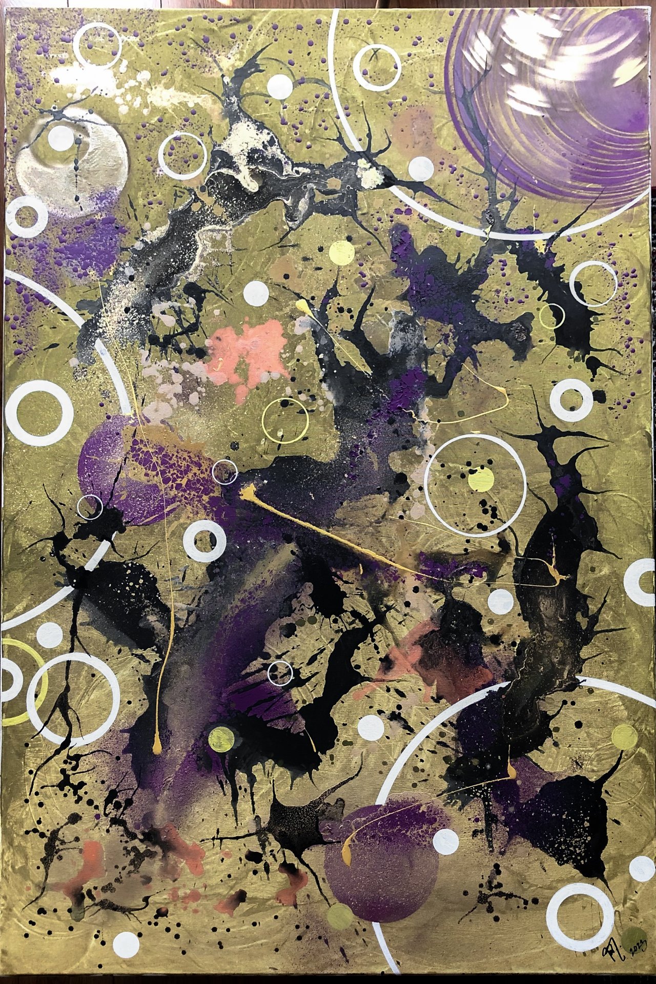 Galaxia- Vía Láctea Pintura de Jozef Danyi - Jose Art Gallery