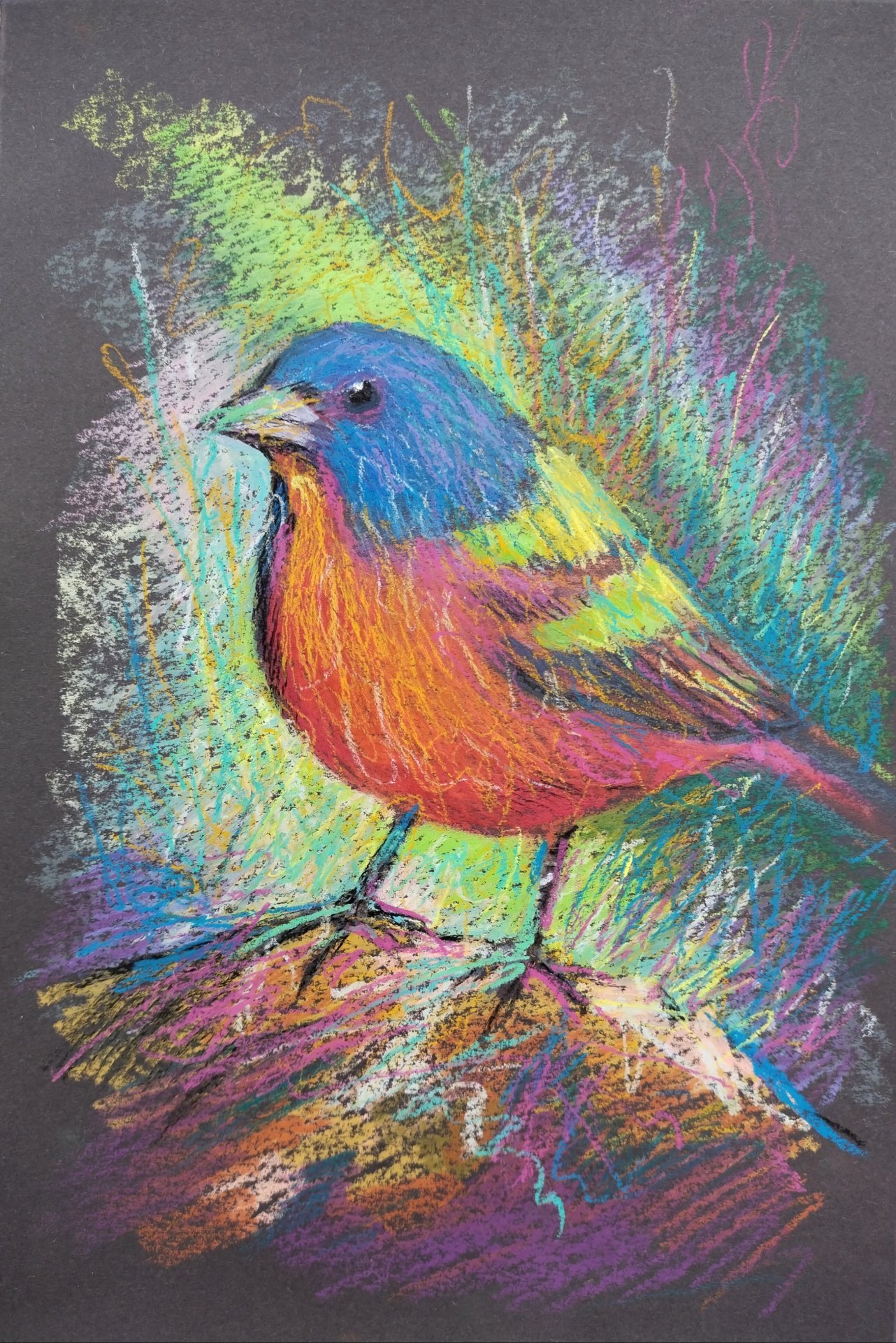 Birdie Painting by Olena Polovna - Jose Art Gallery