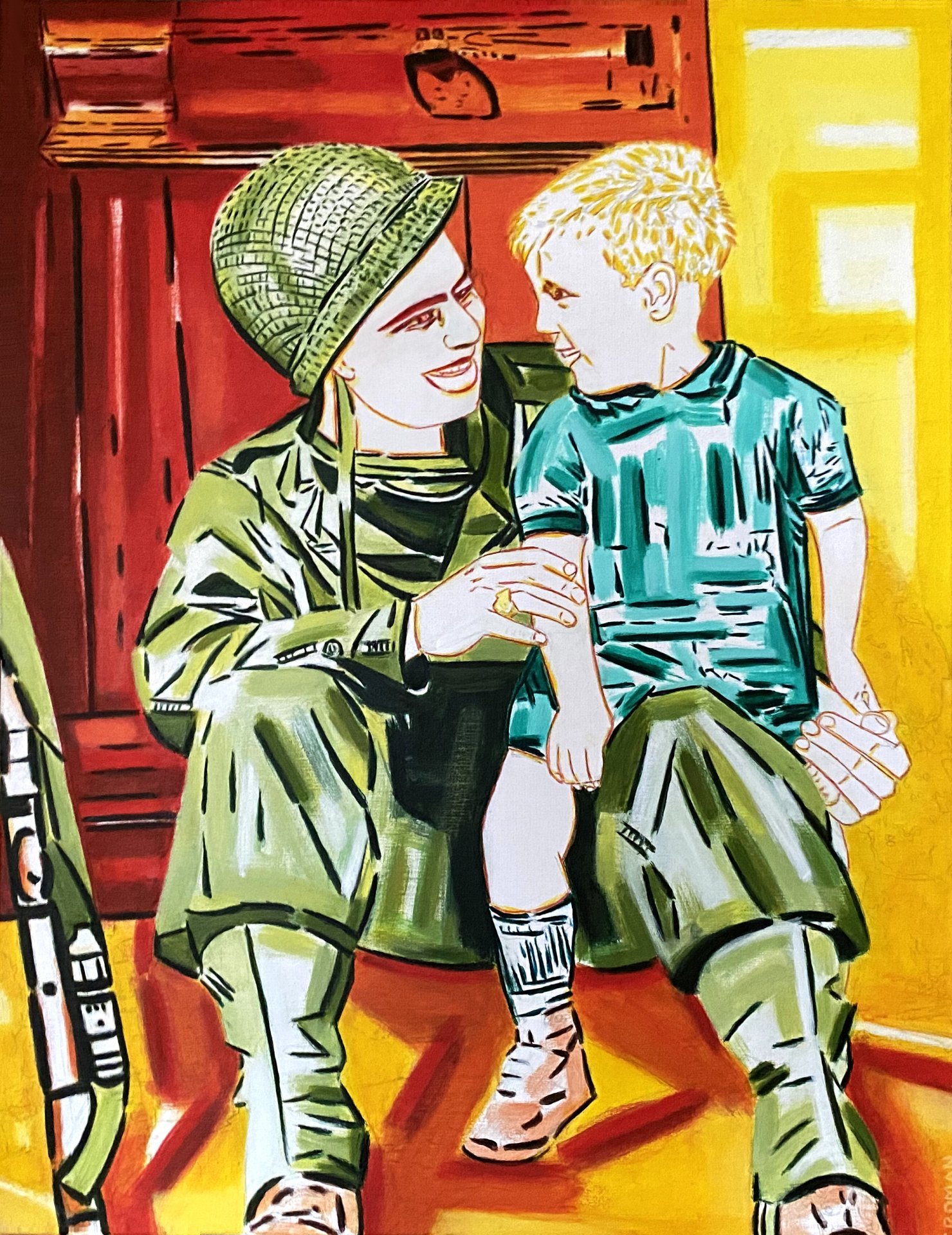 The hope beyond sadness Painting by elizabeth Roman