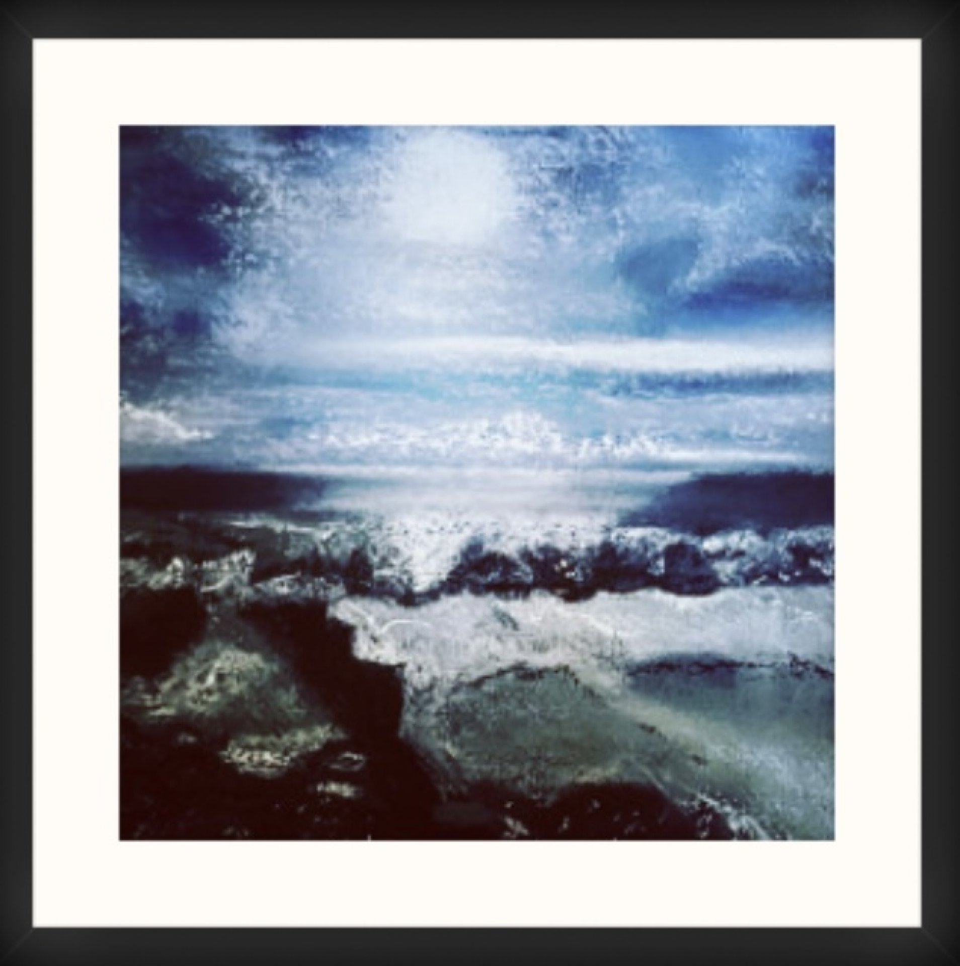 Moody Sea Drawing - Jacqueline Jermyn - Jose Art Gallery