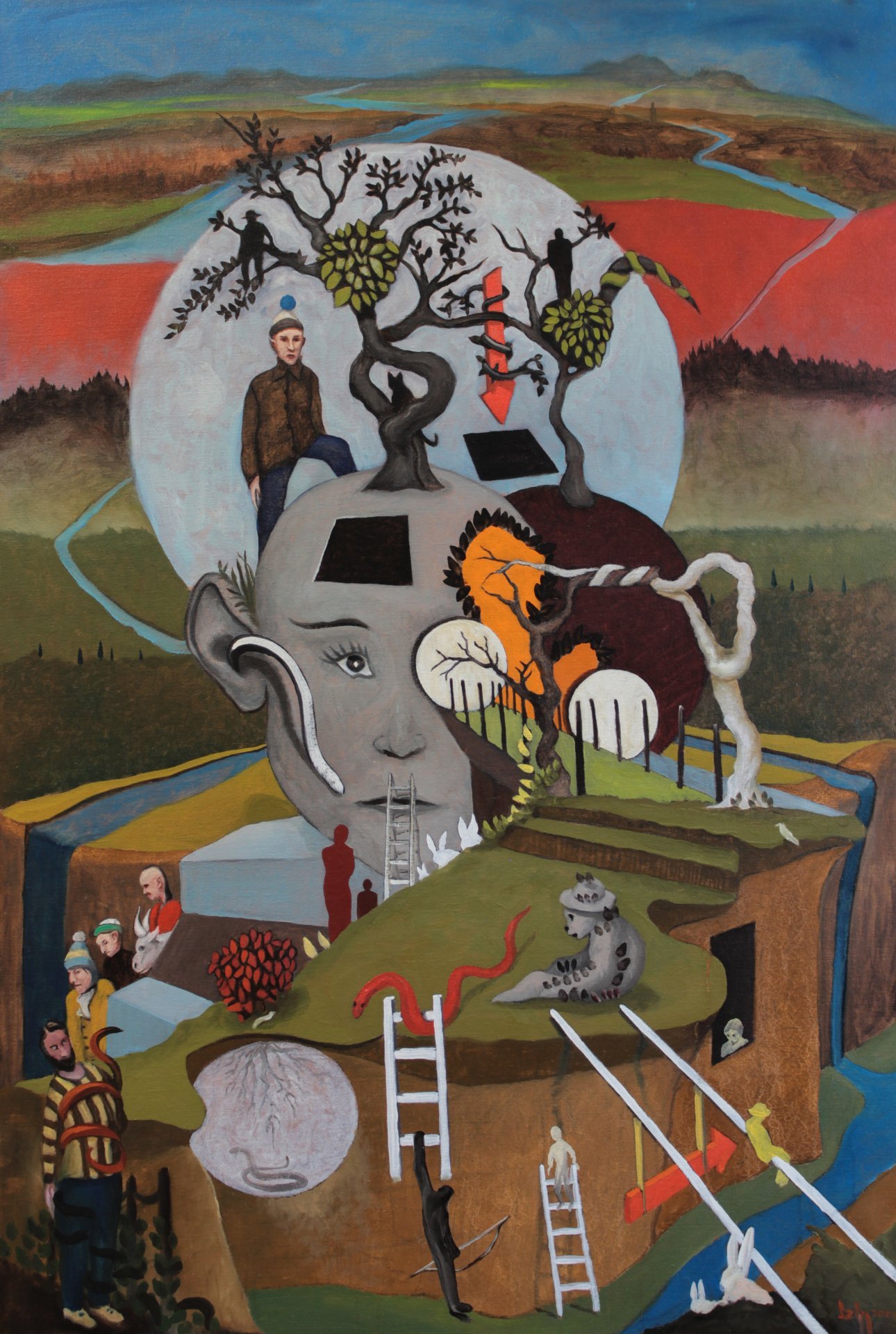 Knowledge Painting by Gyula Szabó - Jose Art Gallery