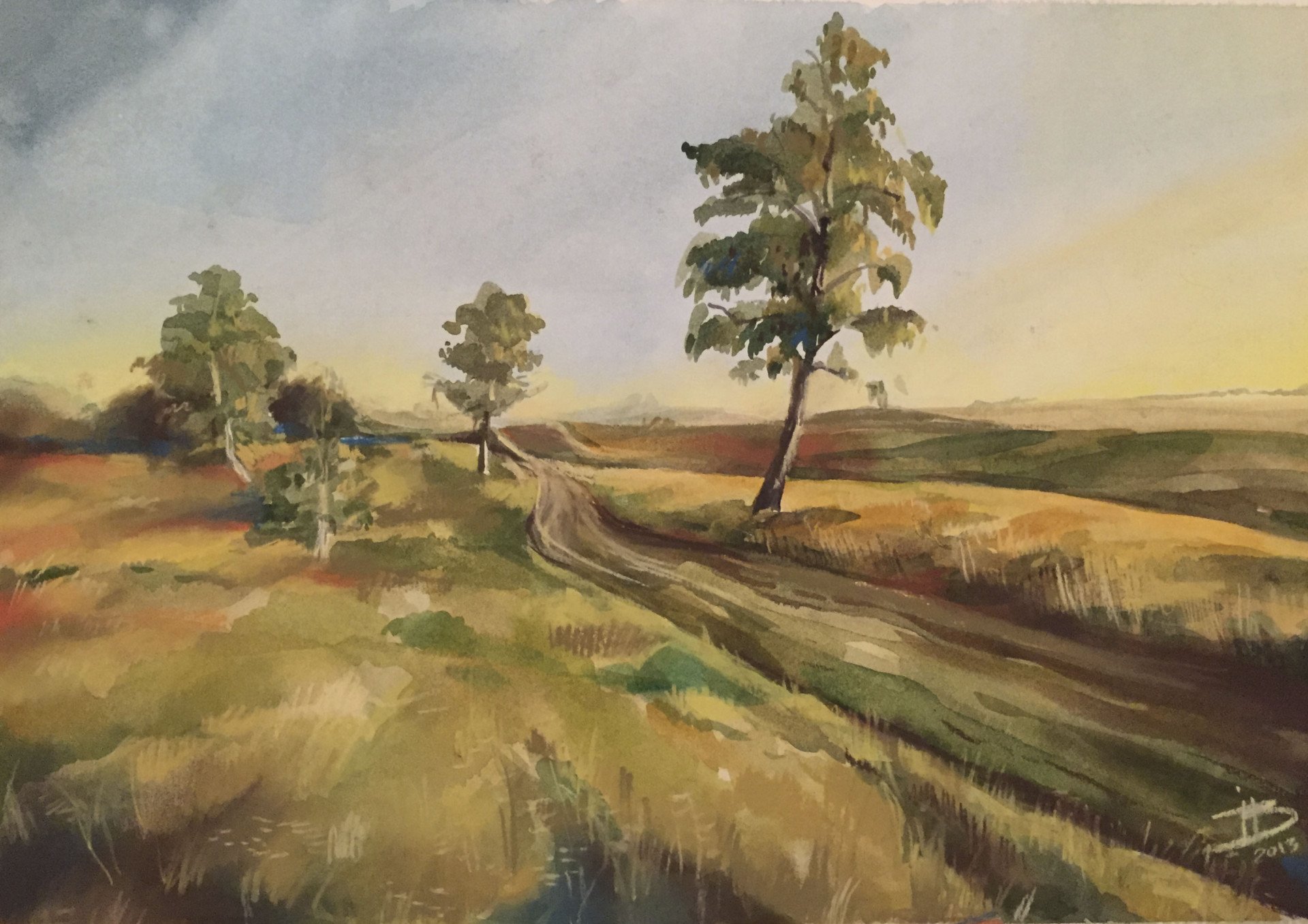 In field Drawing - Olga Yuzhik - Jose Art Gallery