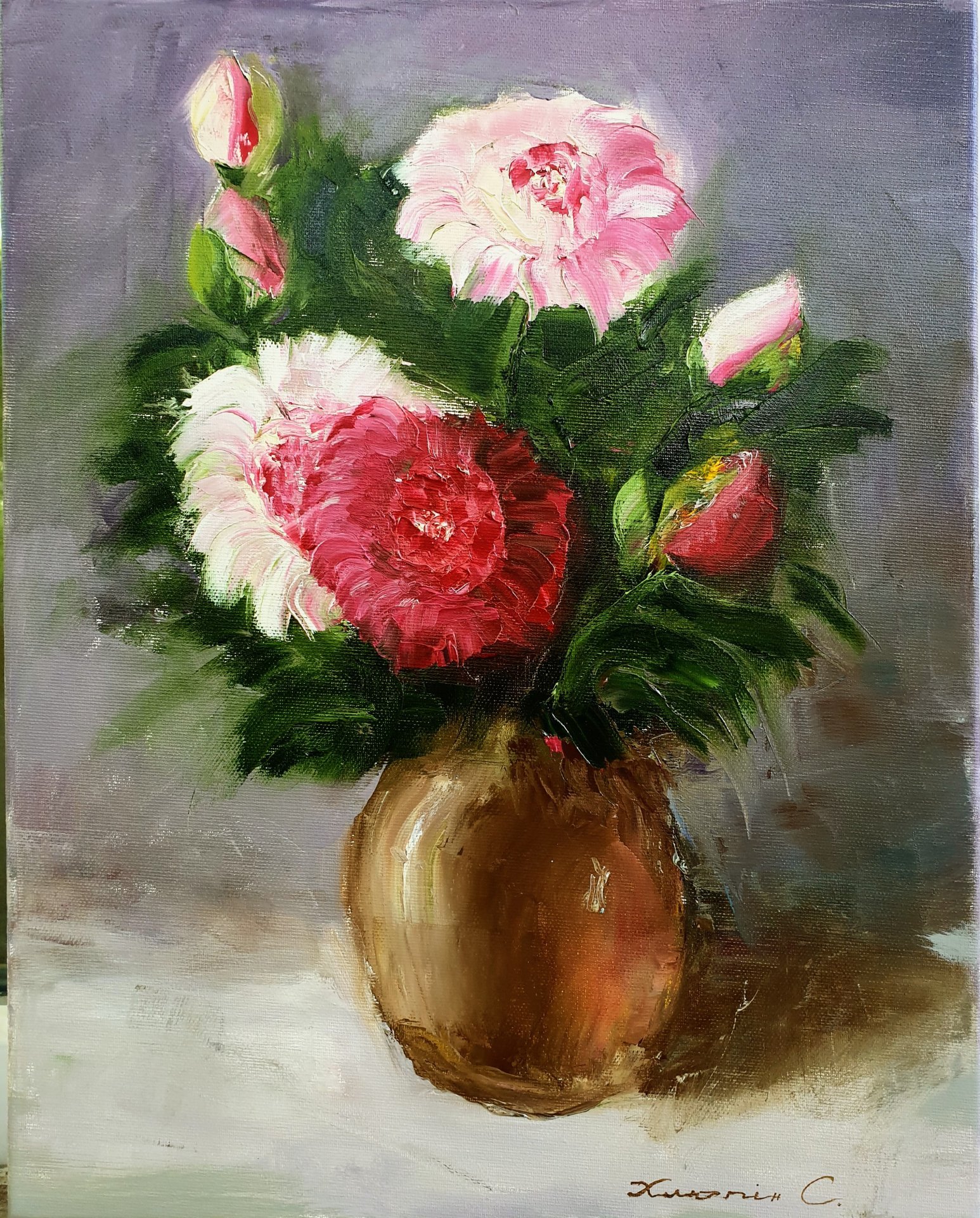 Картина «Півонії», Serhii Khliupin - Jose Art Gallery