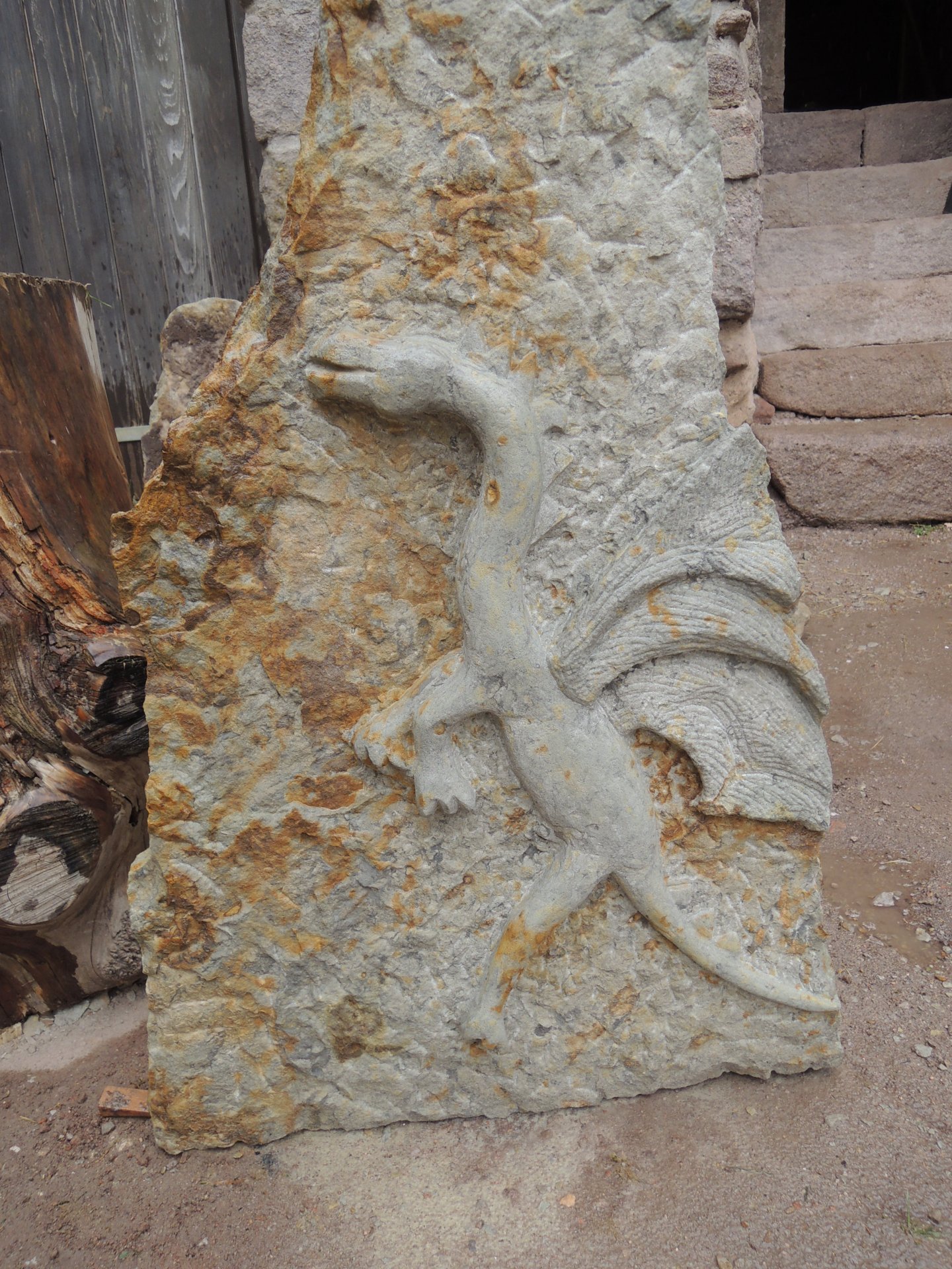 Dragon relief Drawing - Adam Rosa - Jose Art Gallery