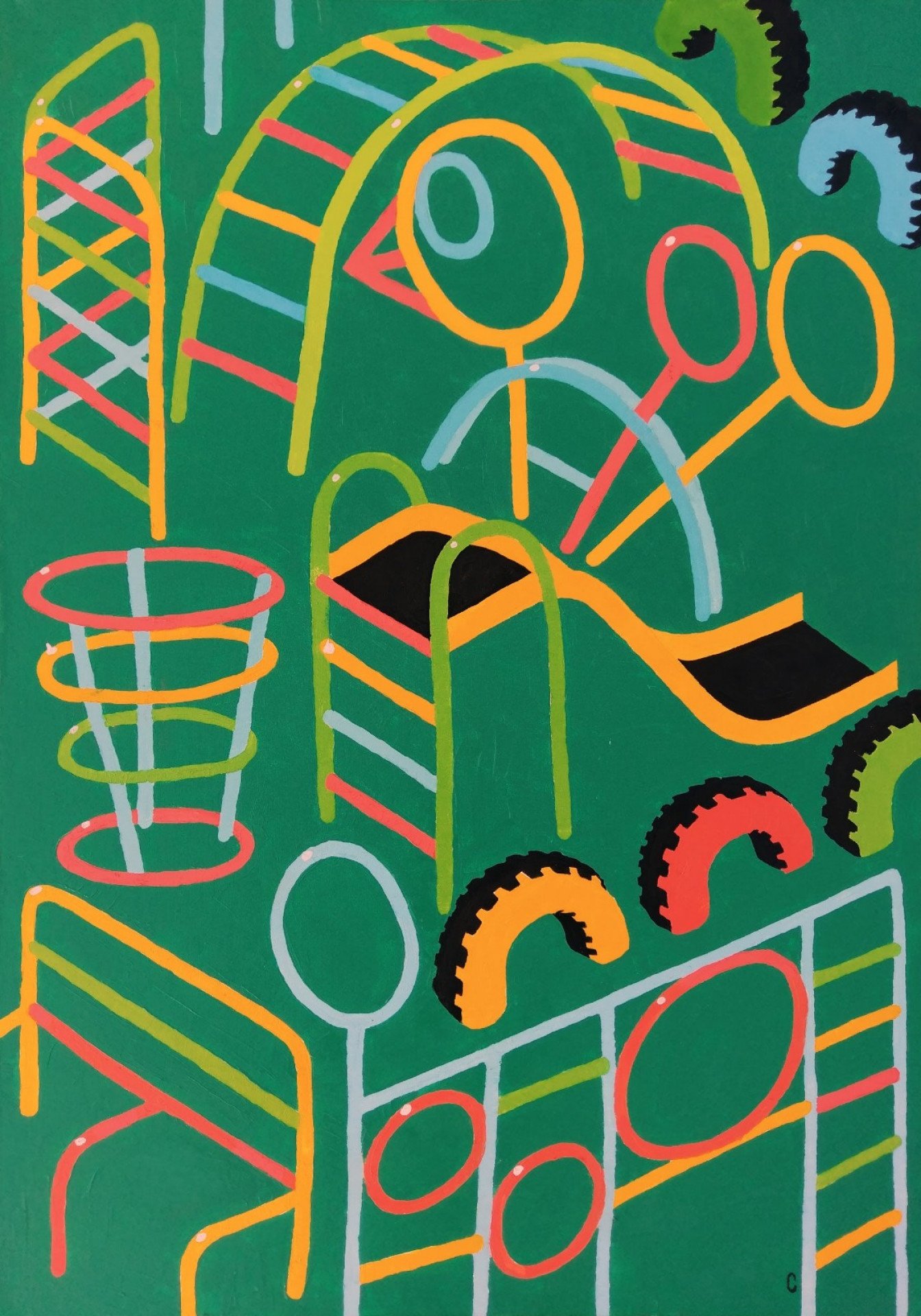 Playground Painting by Natasha Steshenko - Jose Art Gallery