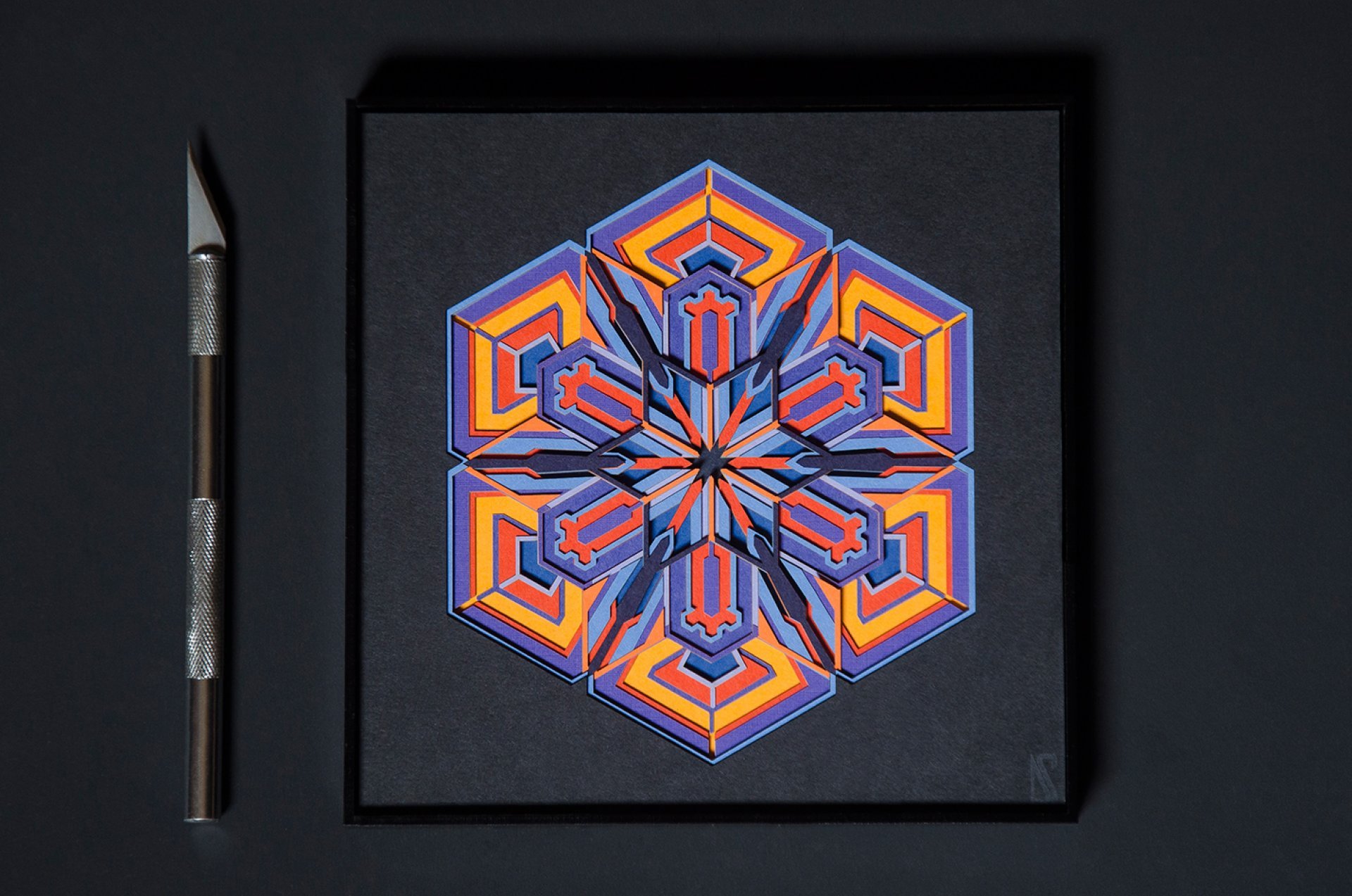 TWILIGHT - Paper Art Painting by Scaled Dimensions