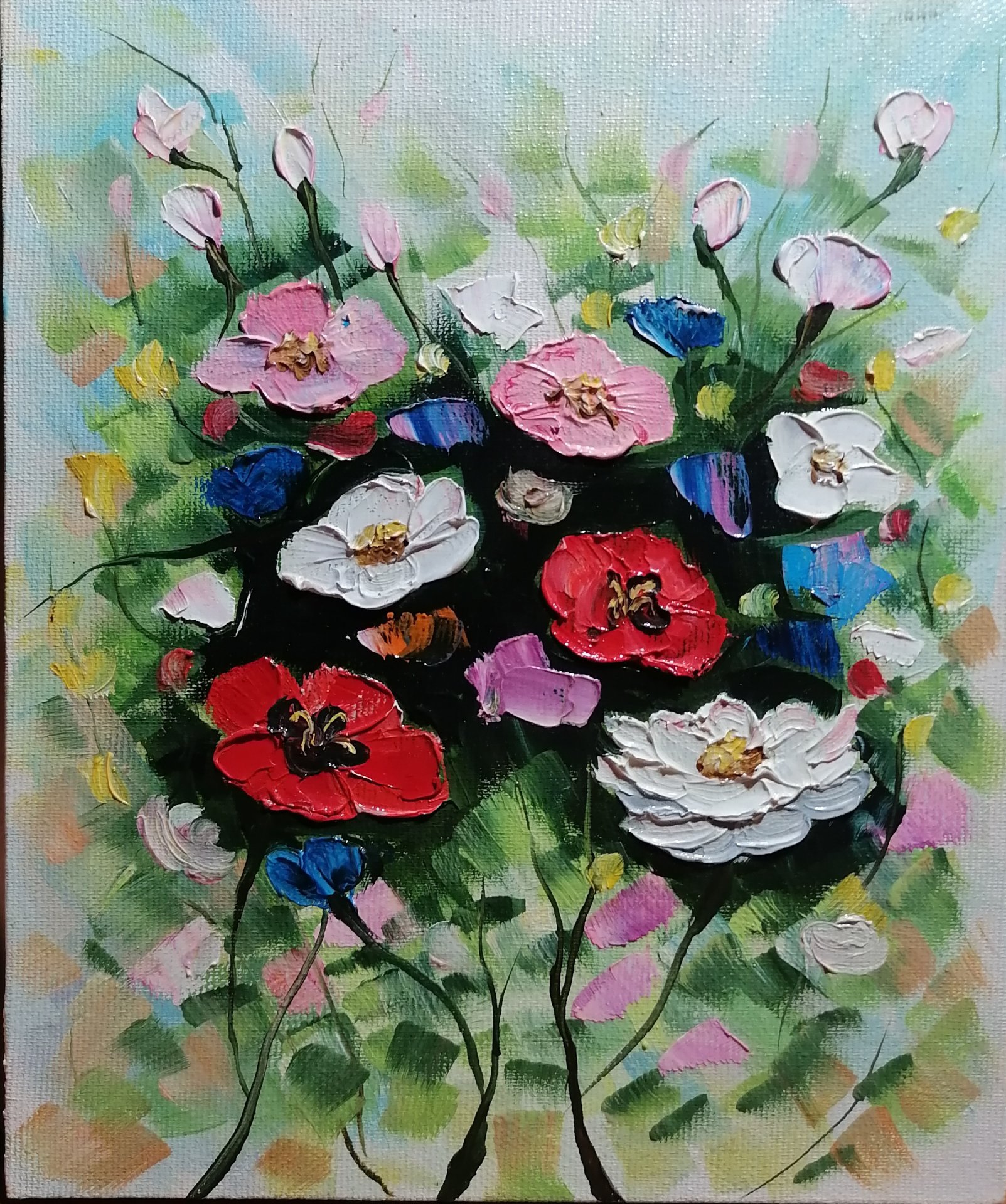 Field flowers Painting by Artur Minasyan - Jose Art Gallery