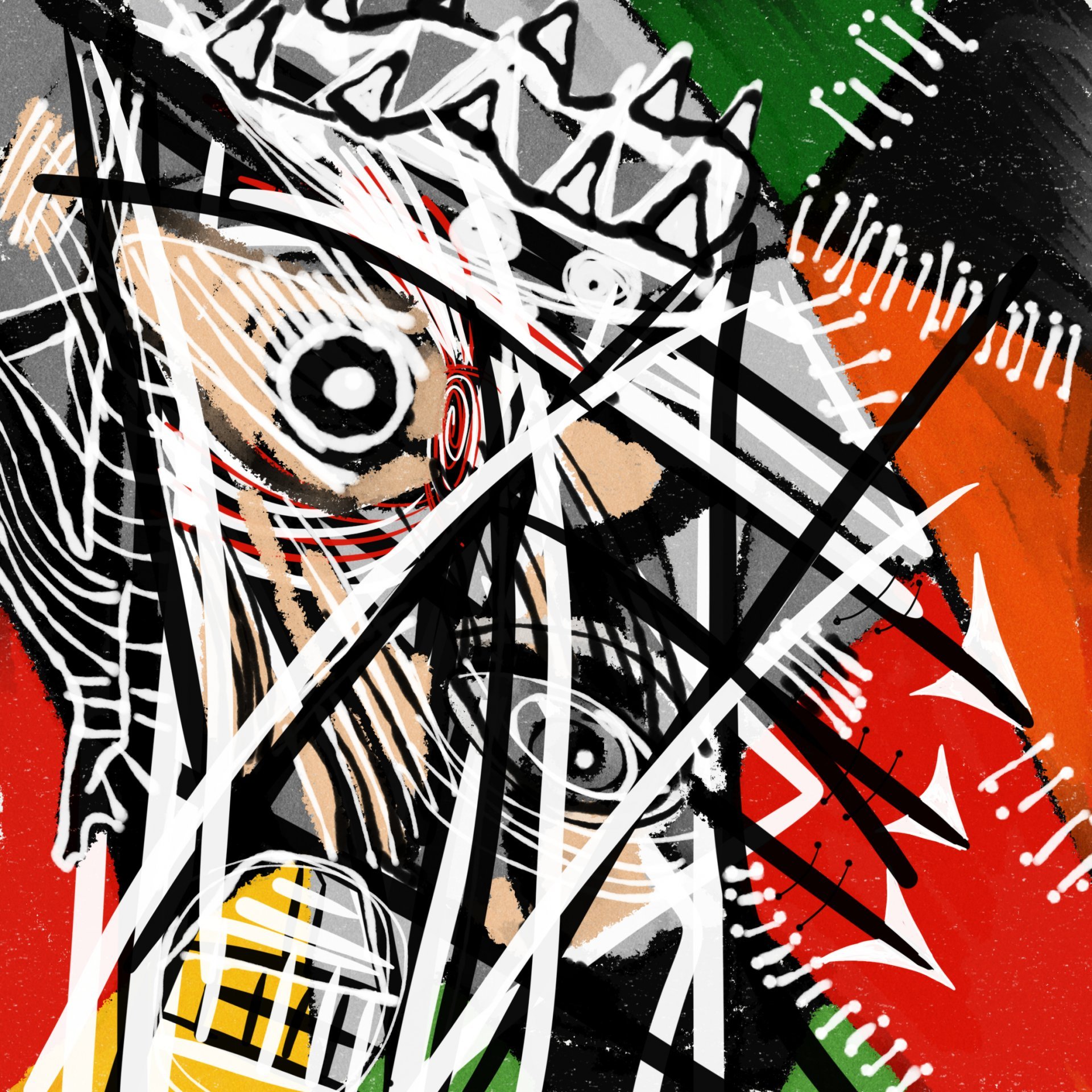 Aggression(2) Drawing - Konstantin Gallari