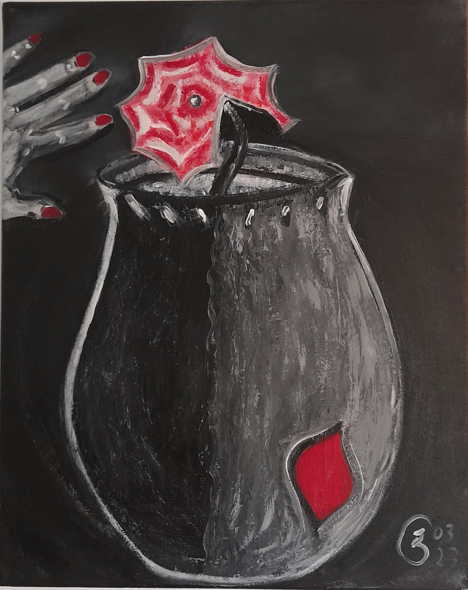 THE ROSE PETAL Painting by José GARCIA - Jose Art Gallery