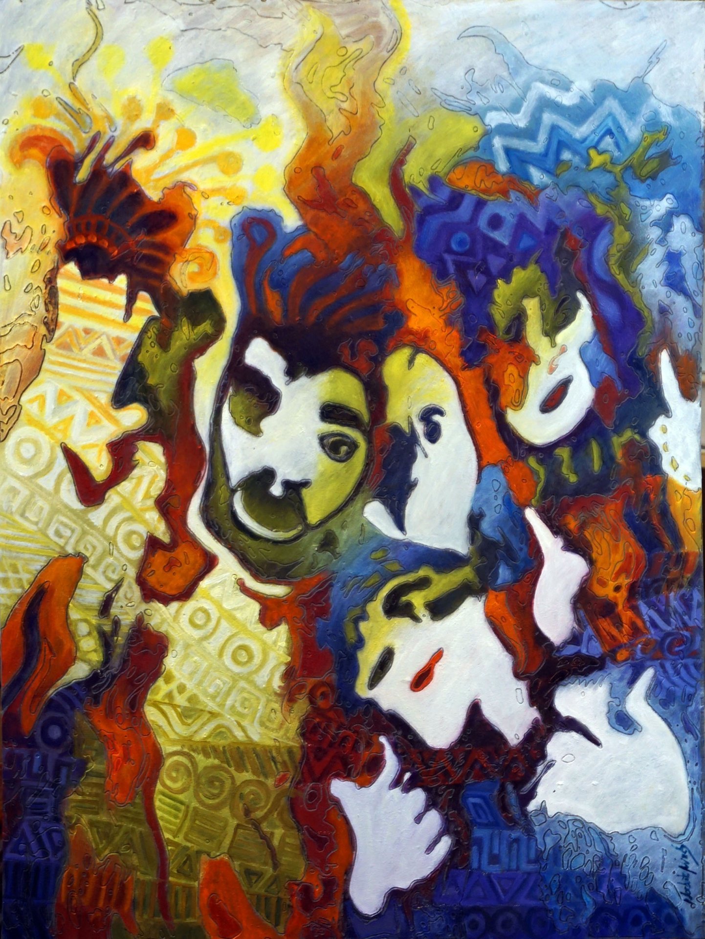CARNIVAL 1 Painting by Norberto Nunes - Jose Art Gallery