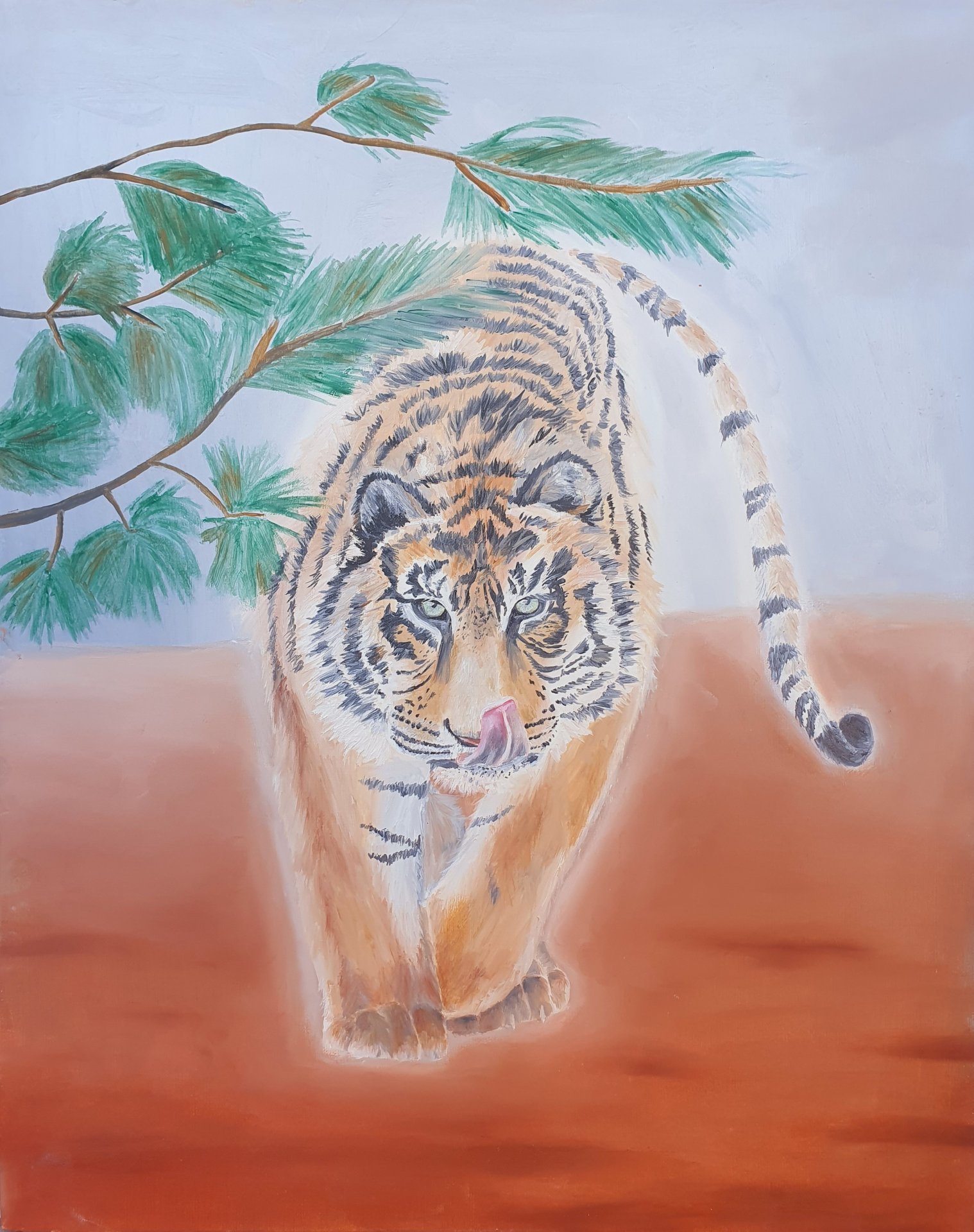 No background tiger Painting by Shpekht - Jose Art Gallery
