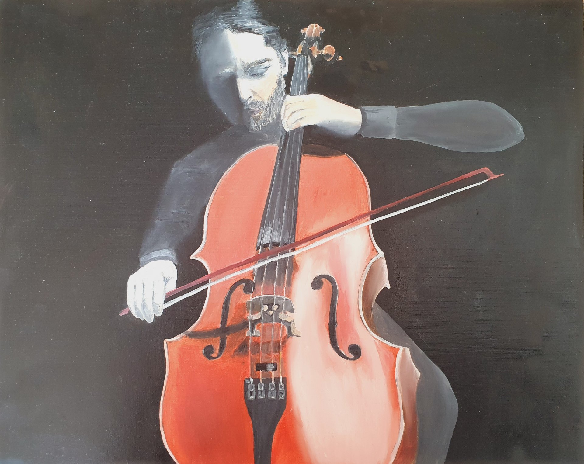 Passion of sound CELLO Painting by Shpekht