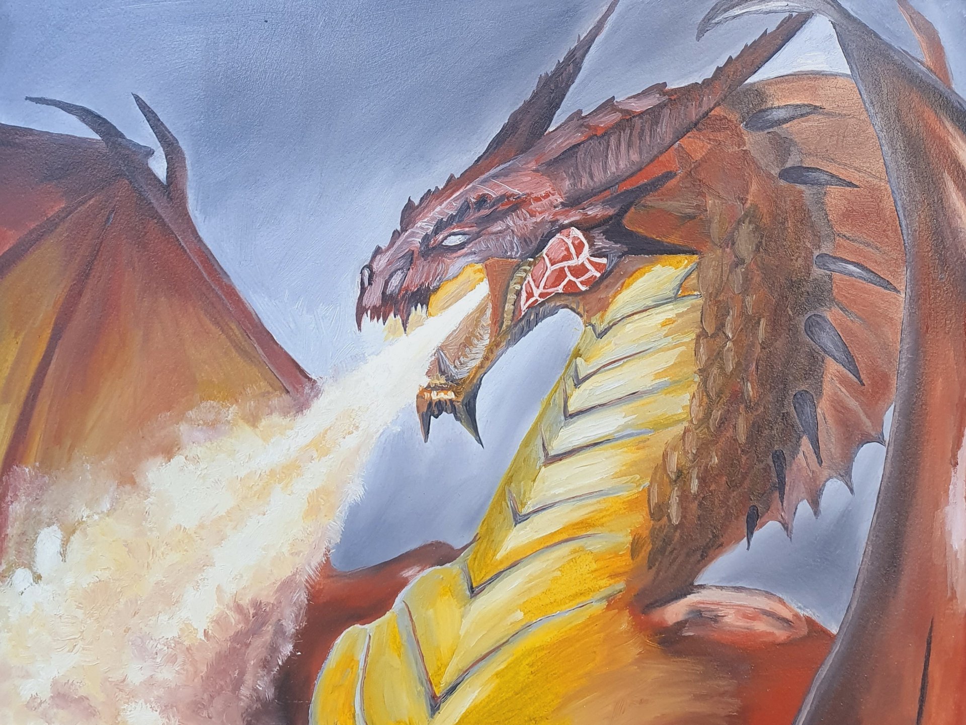 The power of fire Painting by Shpekht - Jose Art Gallery