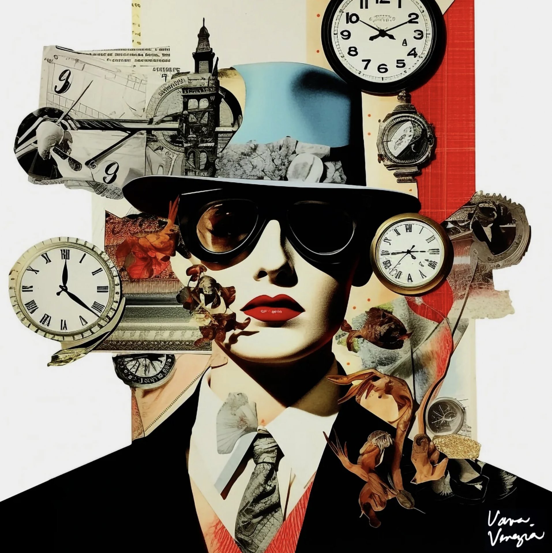 DadaWoMan Digital Art - Vava Venezia Dellert