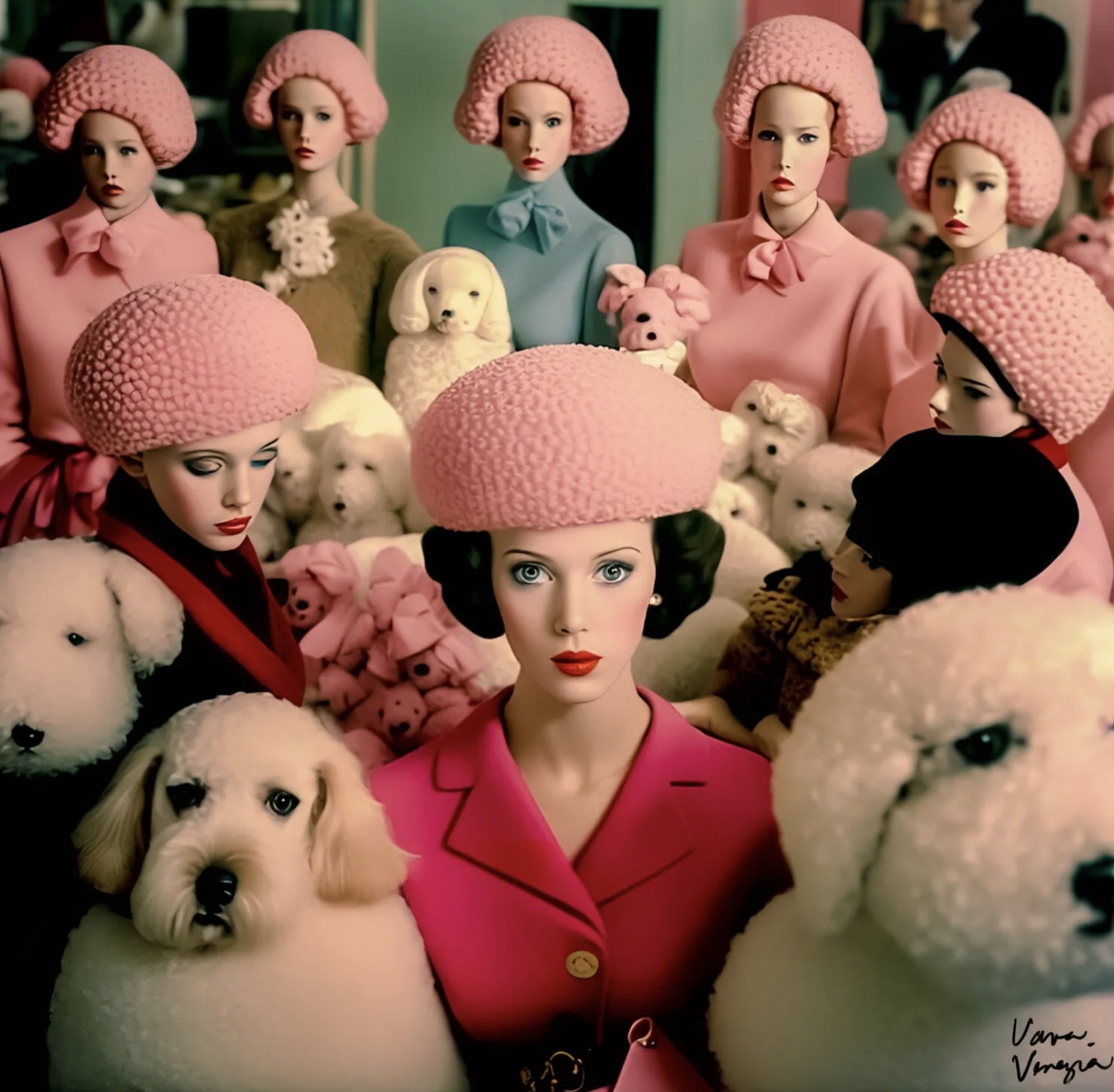 Poodle Girls Digital Art - Vava Venezia Dellert