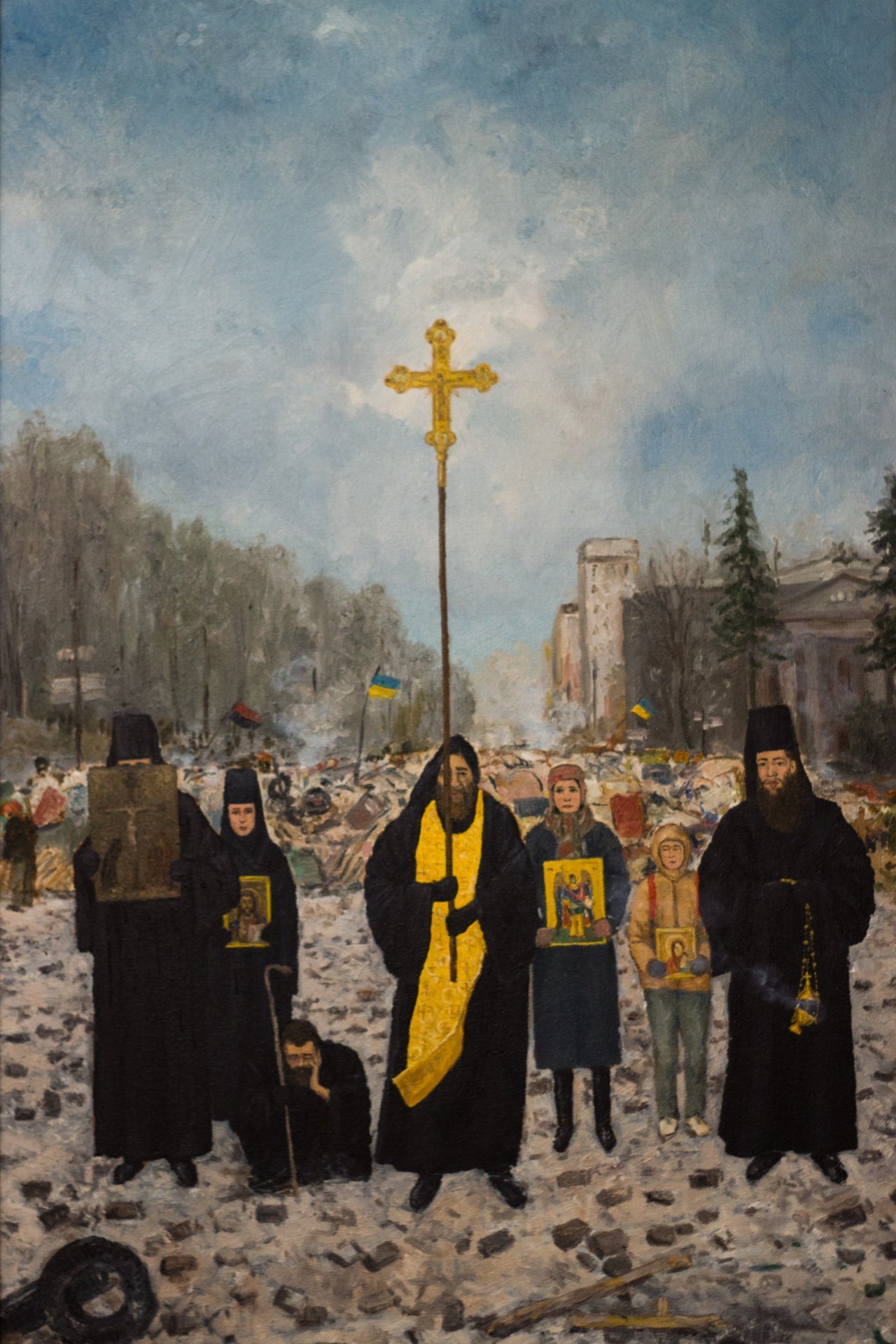 Blessed are the peacemakers Painting by Kostyantin Saposhko