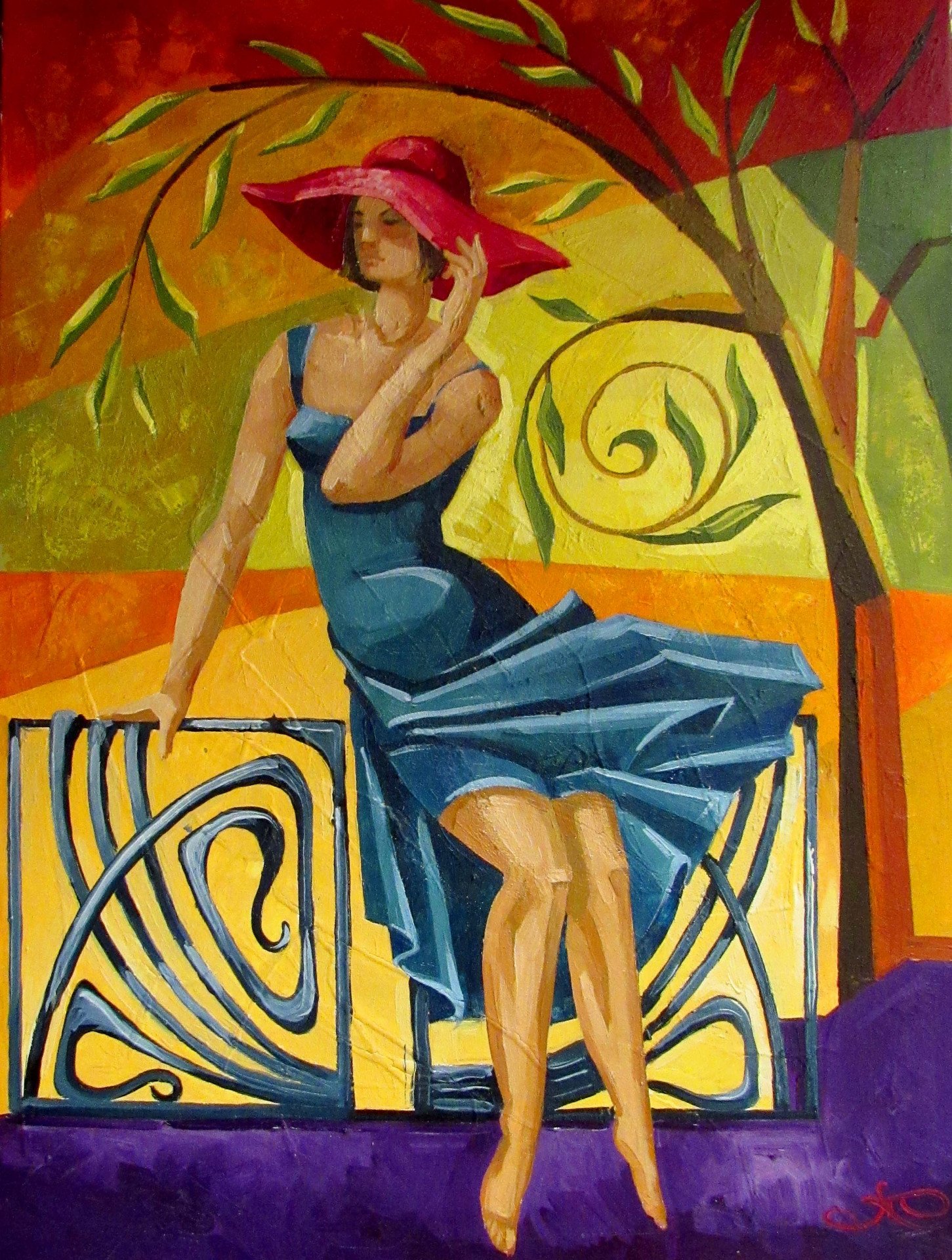 Wind Painting by Anna Kolos - Jose Art Gallery