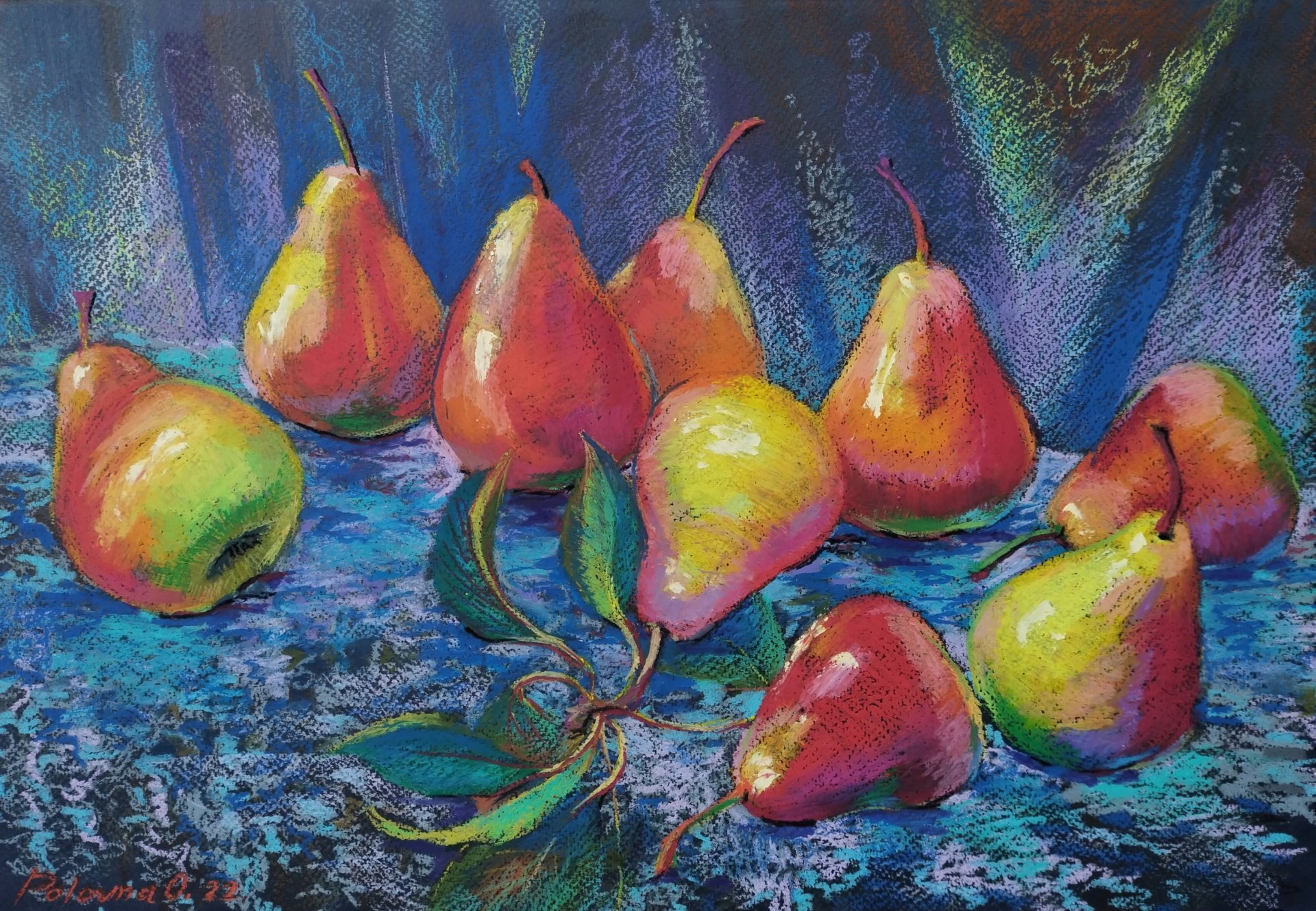 Pears Painting by Olena Polovna - Jose Art Gallery