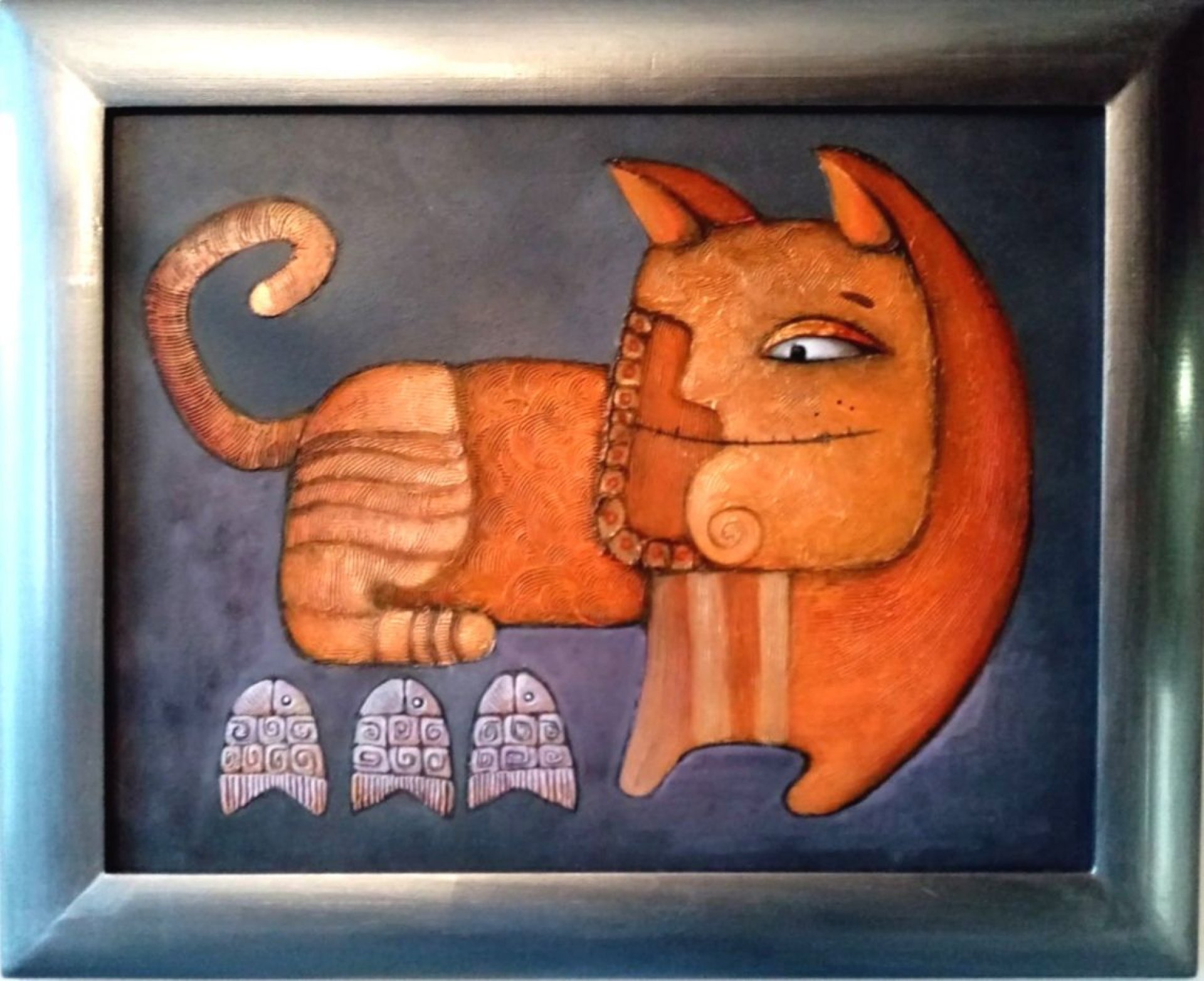 Cat Bubun Painting by Olga Vasilchenko - Jose Art Gallery